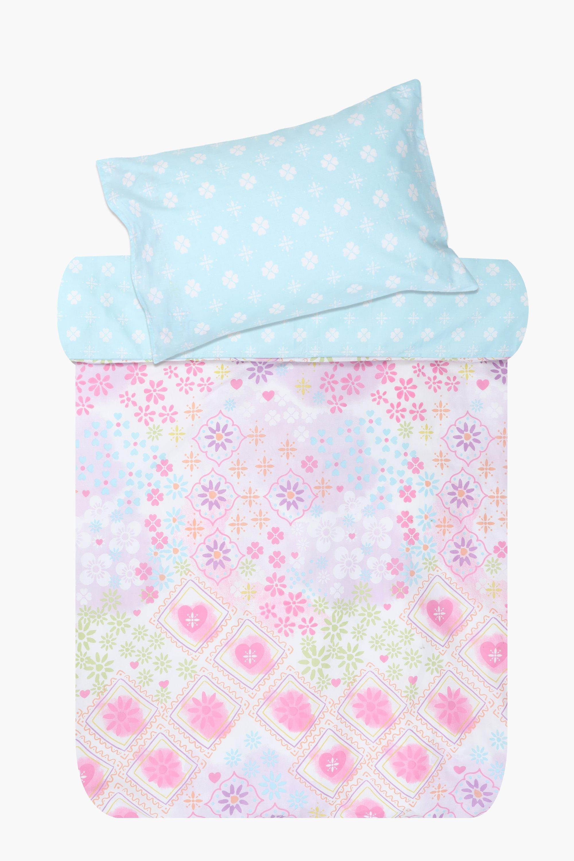 Polycotton 132 Thread Count Zahira Print Reversible Duvet Cover Set