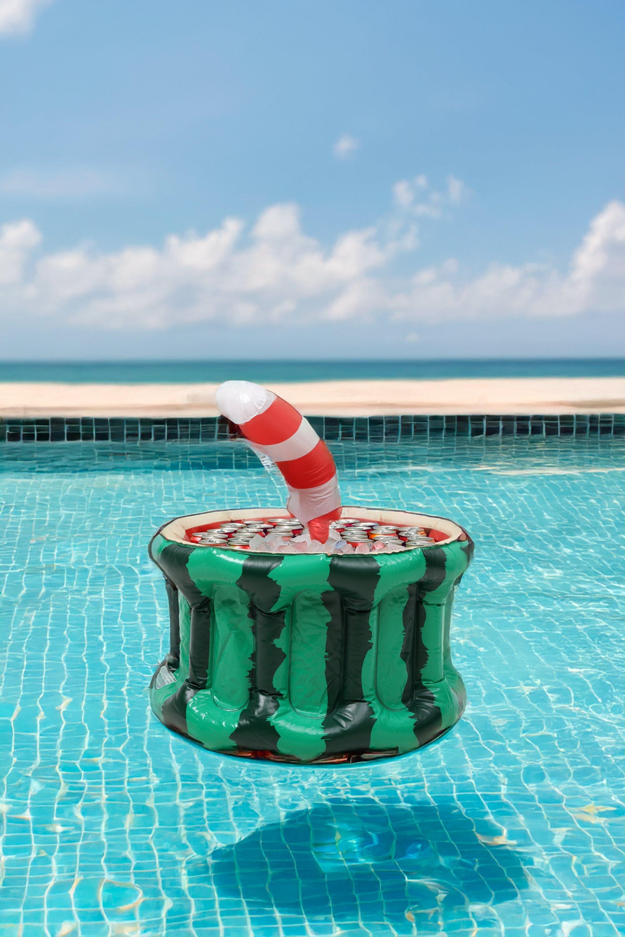 Inflatable Watermelon Pool Drinks Cooler
