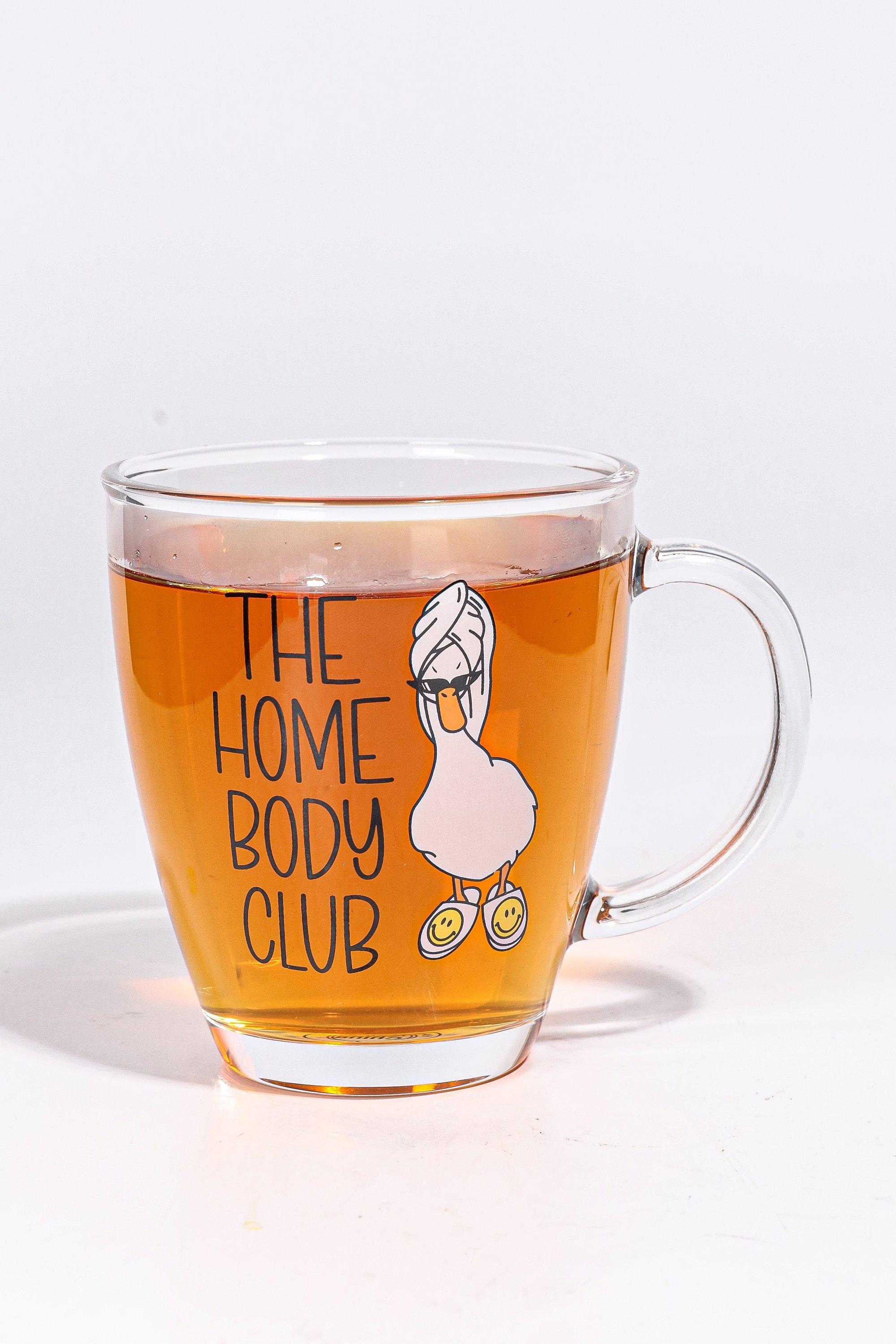 Home Body Club Glass Mug, 320ml