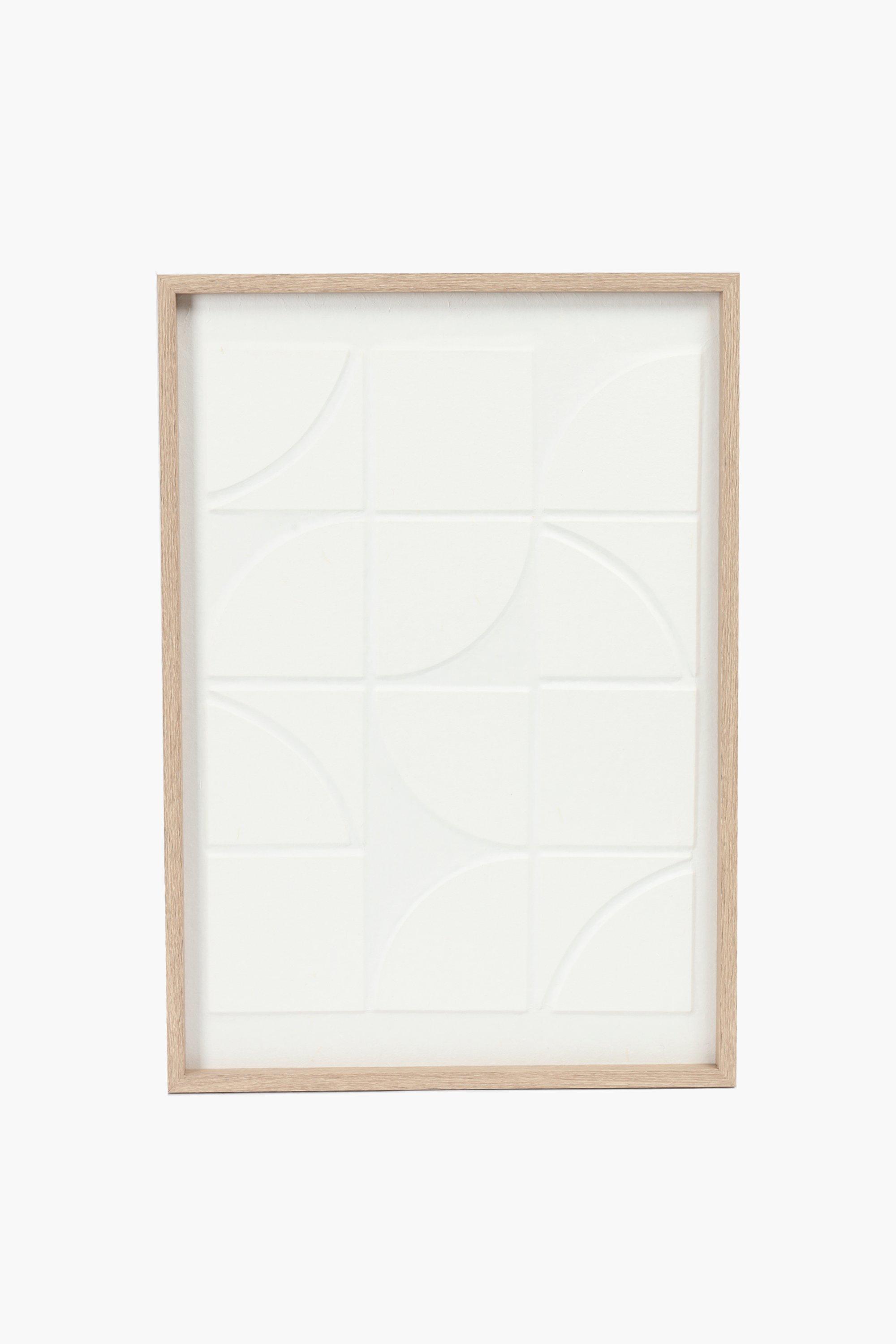 Geometric Text Wall Art, 50x70cm