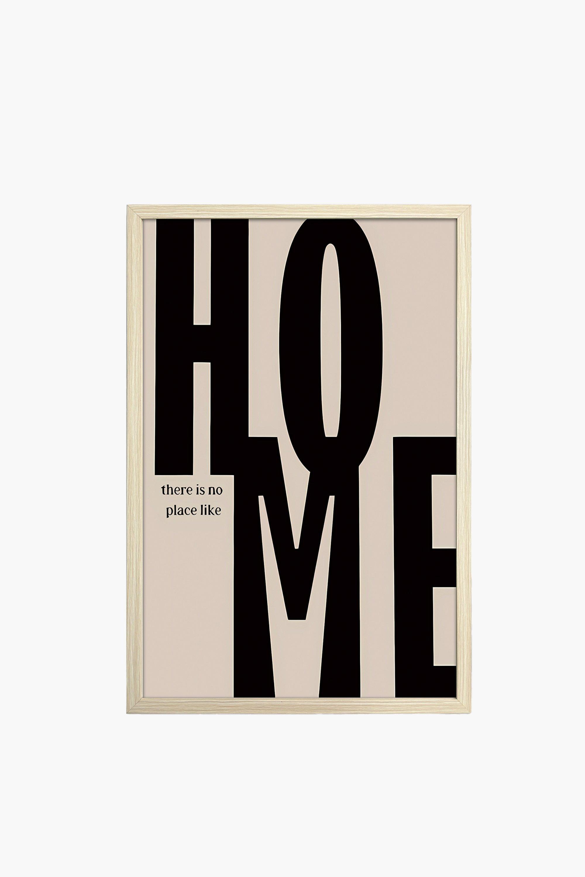 Framed Retro Home Canvas, 60x90cm