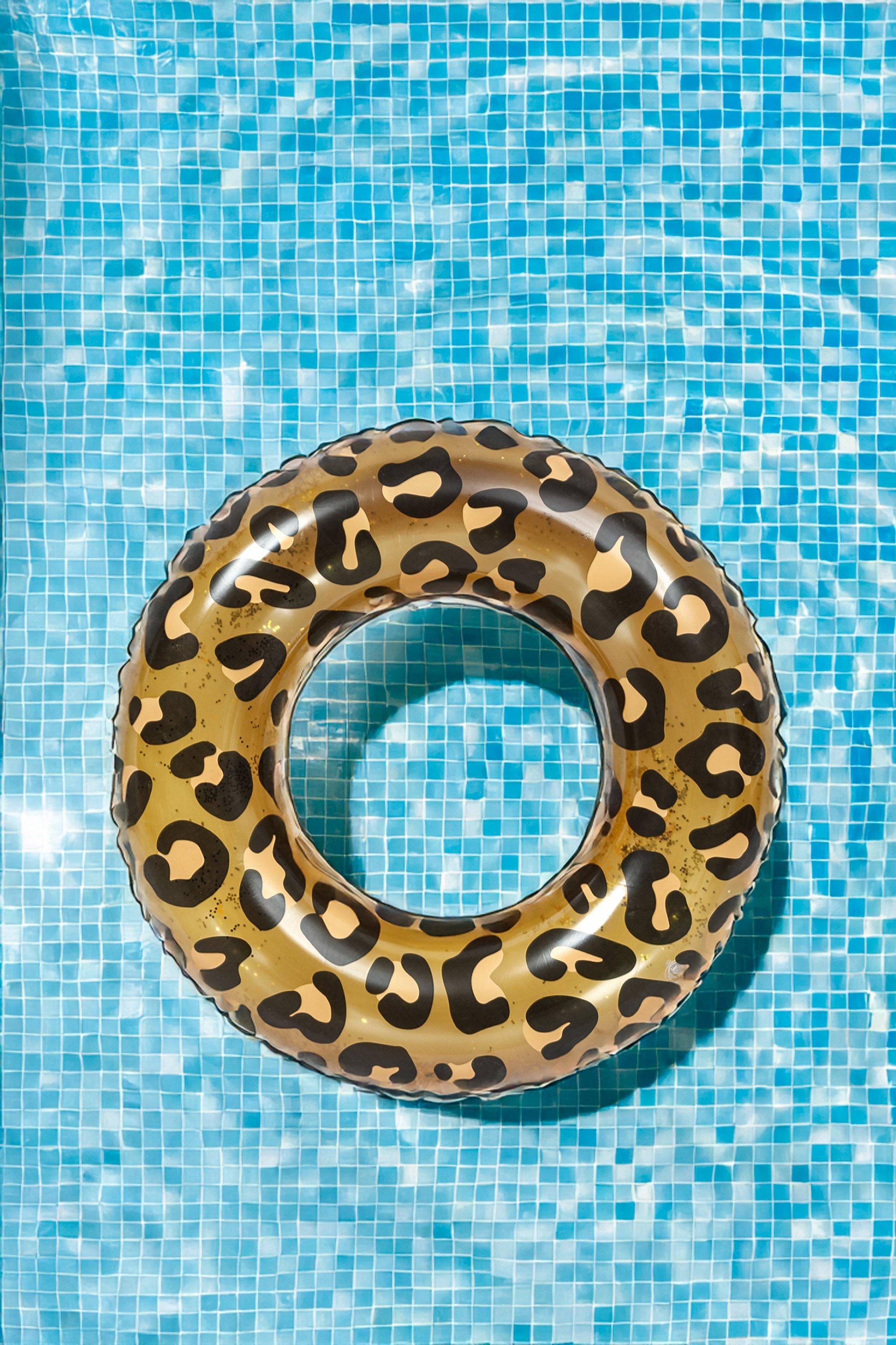 Inflatable Leopard Pool Ring, 84cm