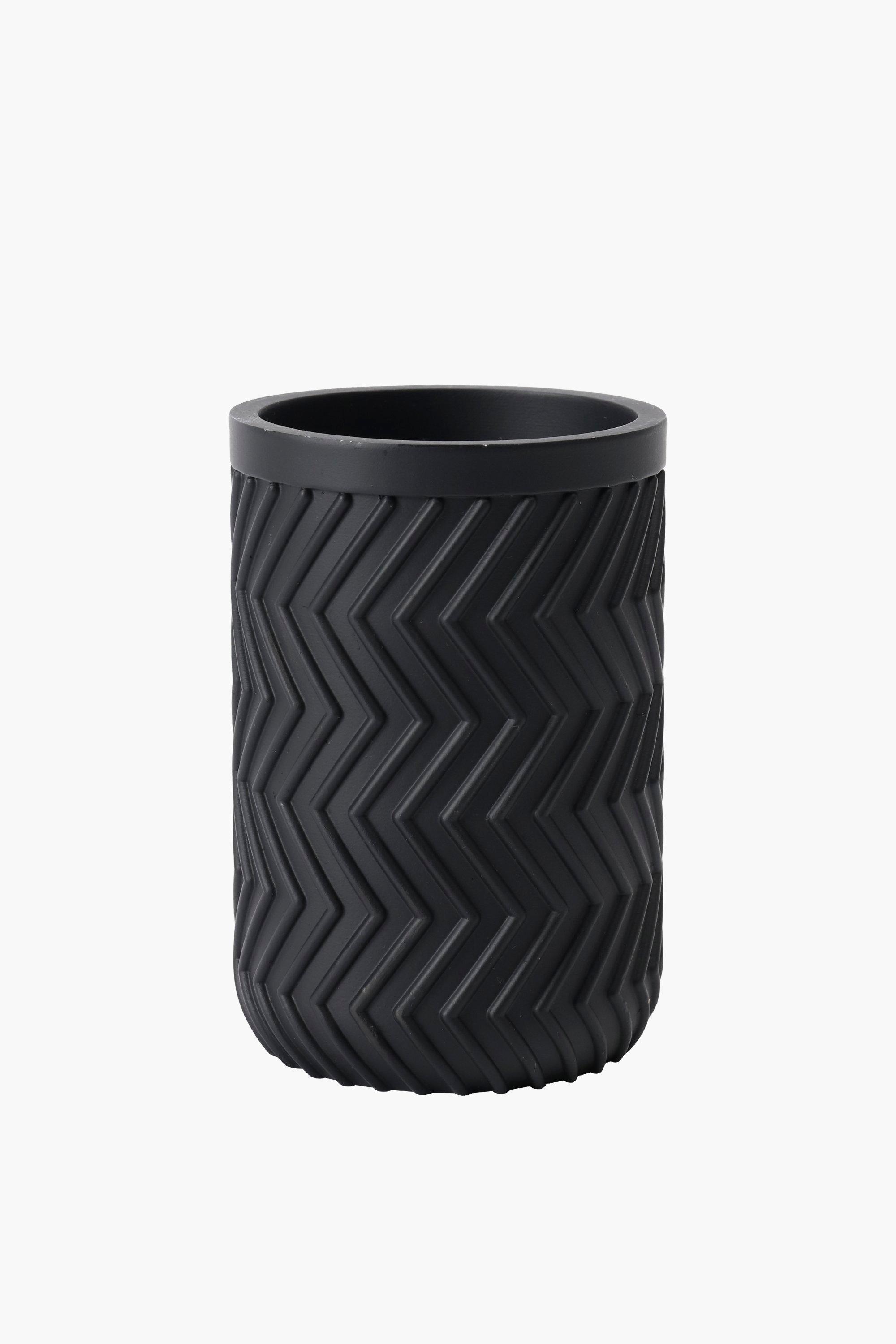 Polyresin Zig Zag Bath Tumbler