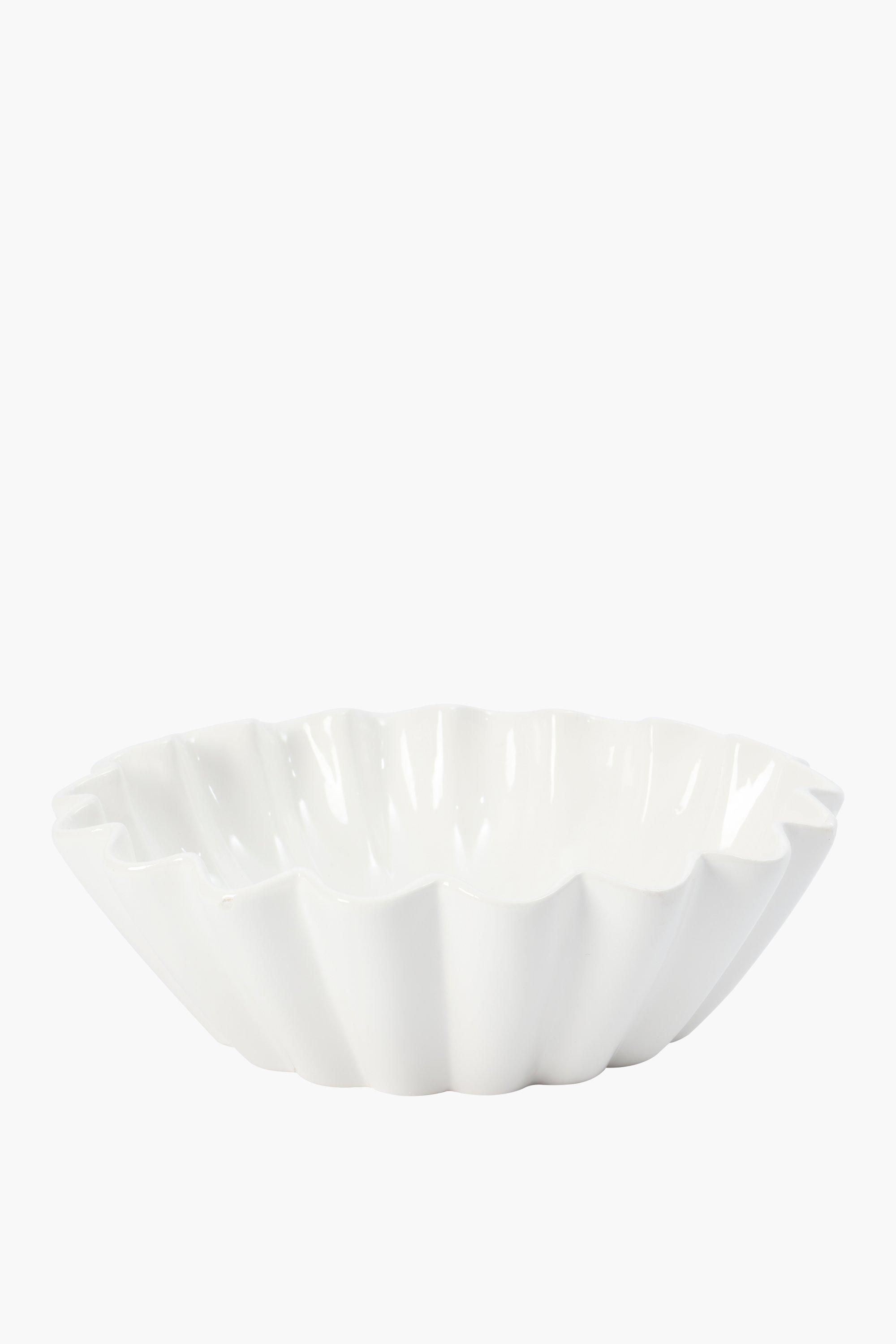 Coastal Wavy Ceramic Bowl