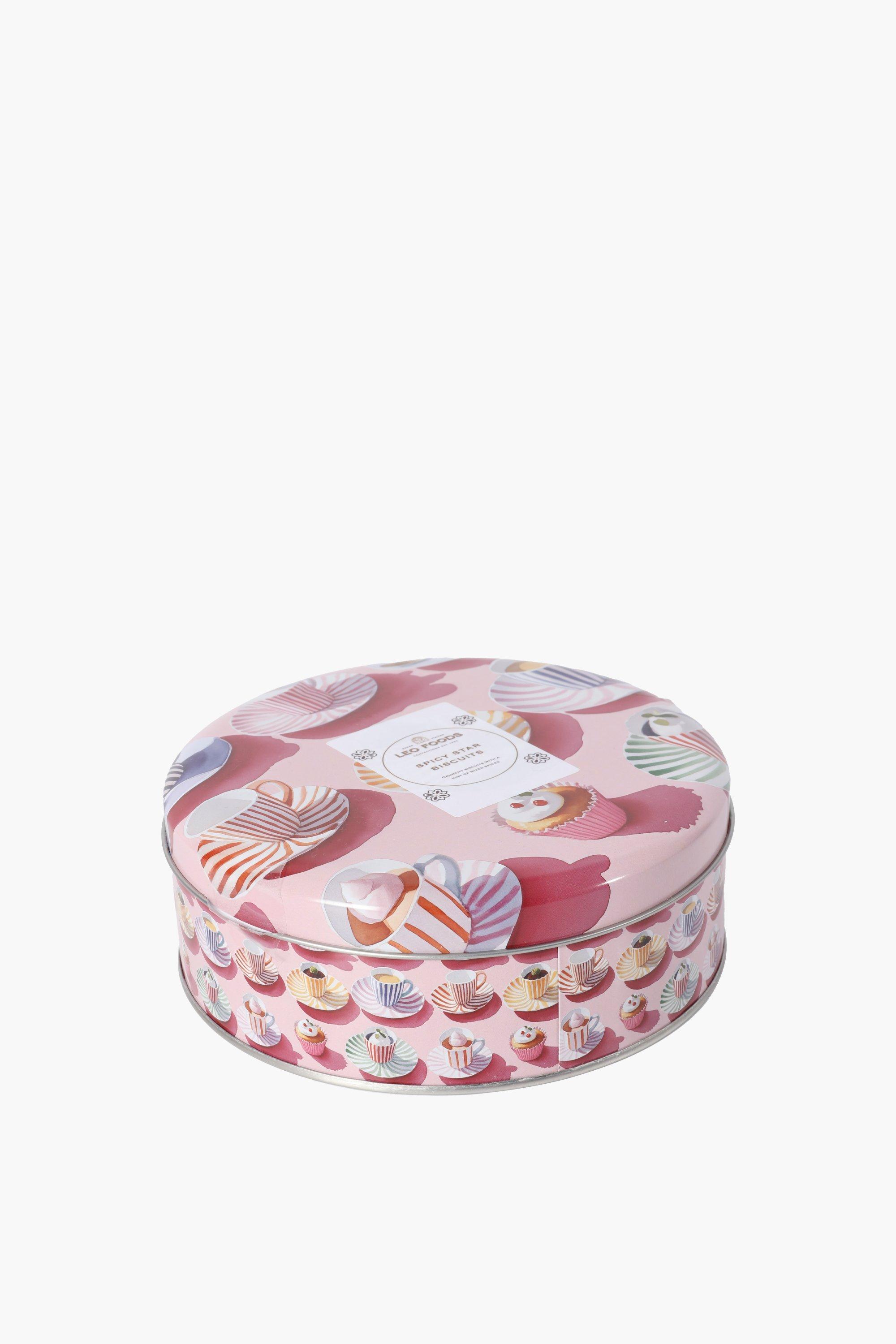 Tea Party Star Biscuits In Tin, 300g