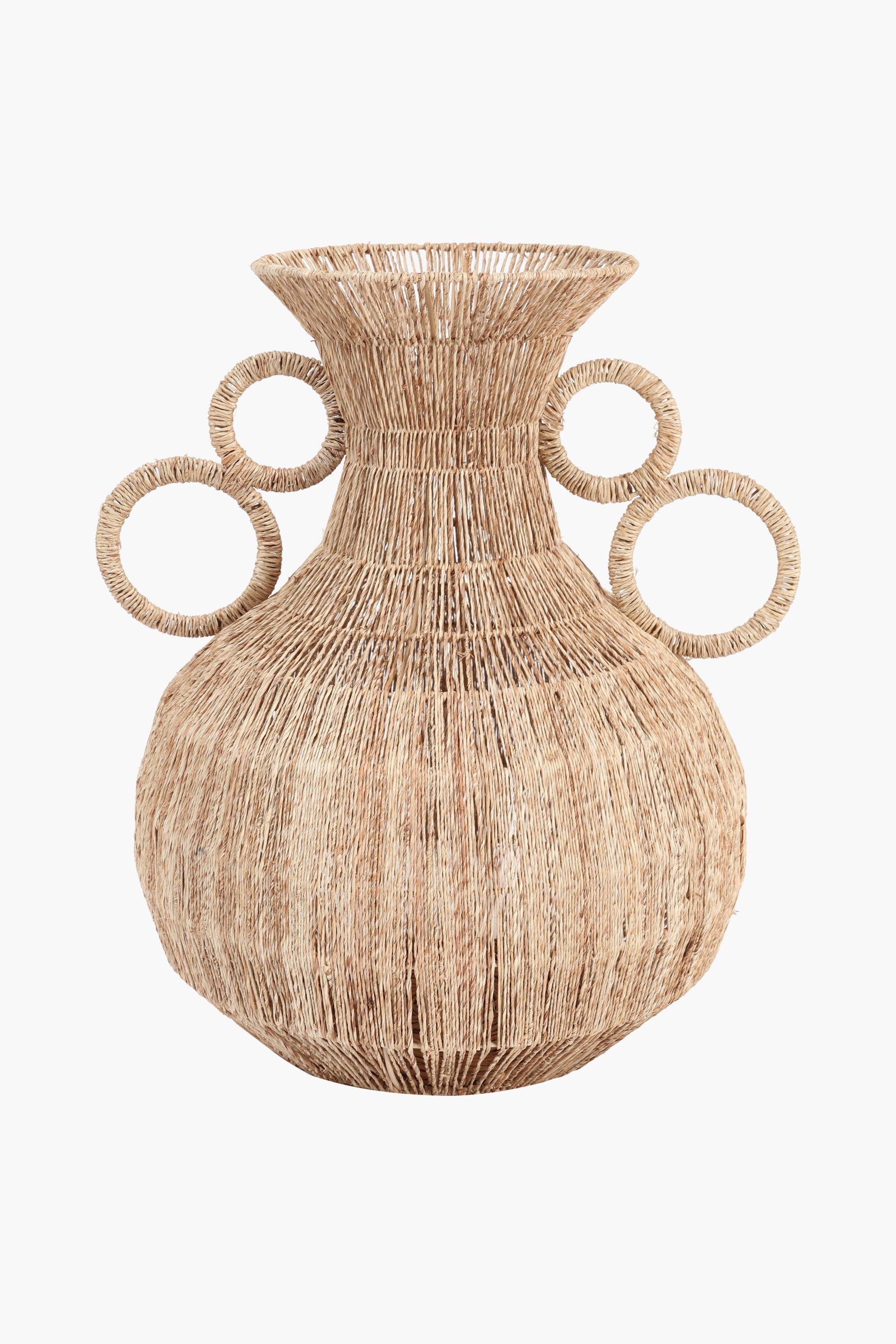 Rattan Java Loop Vase, 54cm