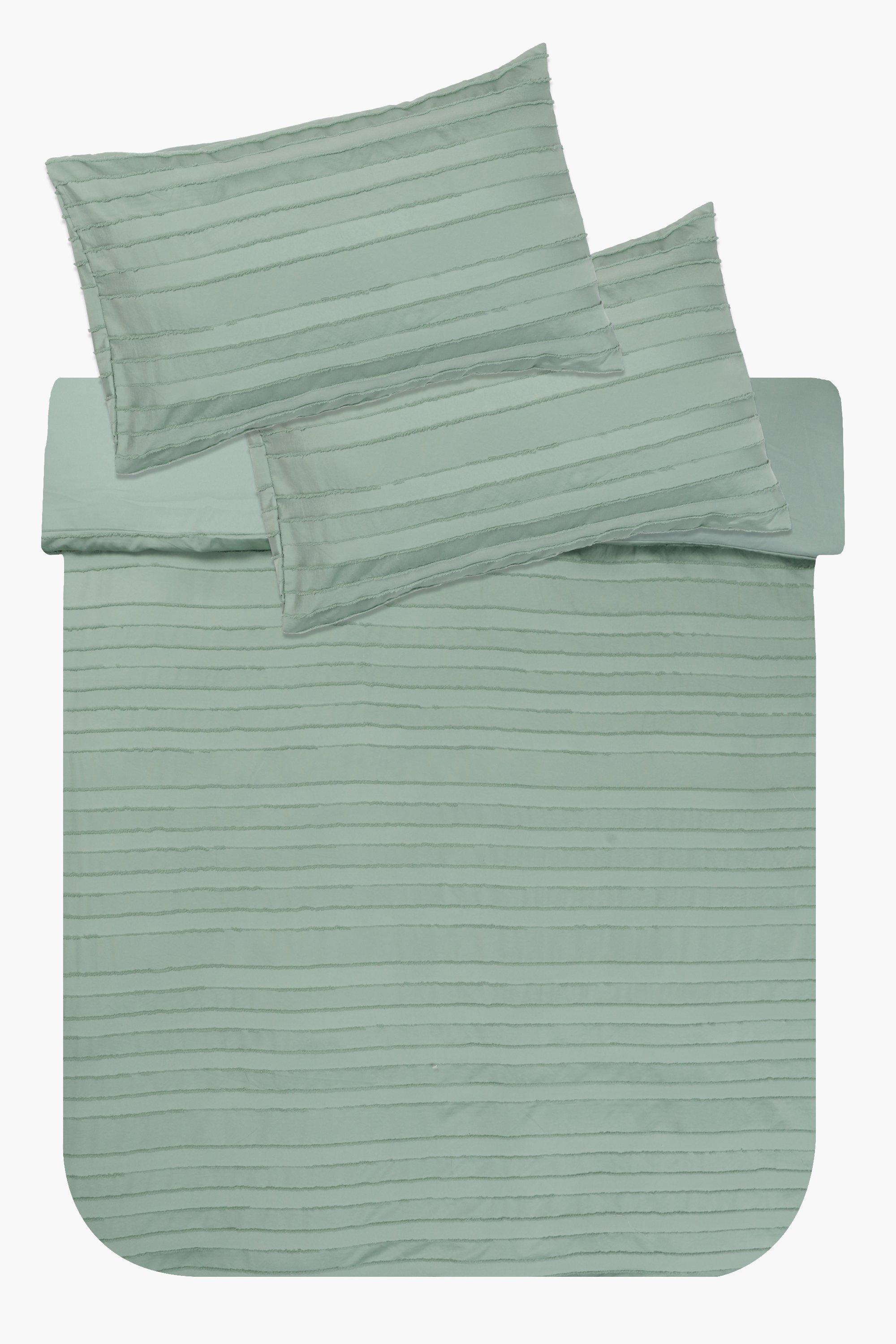 Soft Touch Textured Clipped Duvet Cover Set