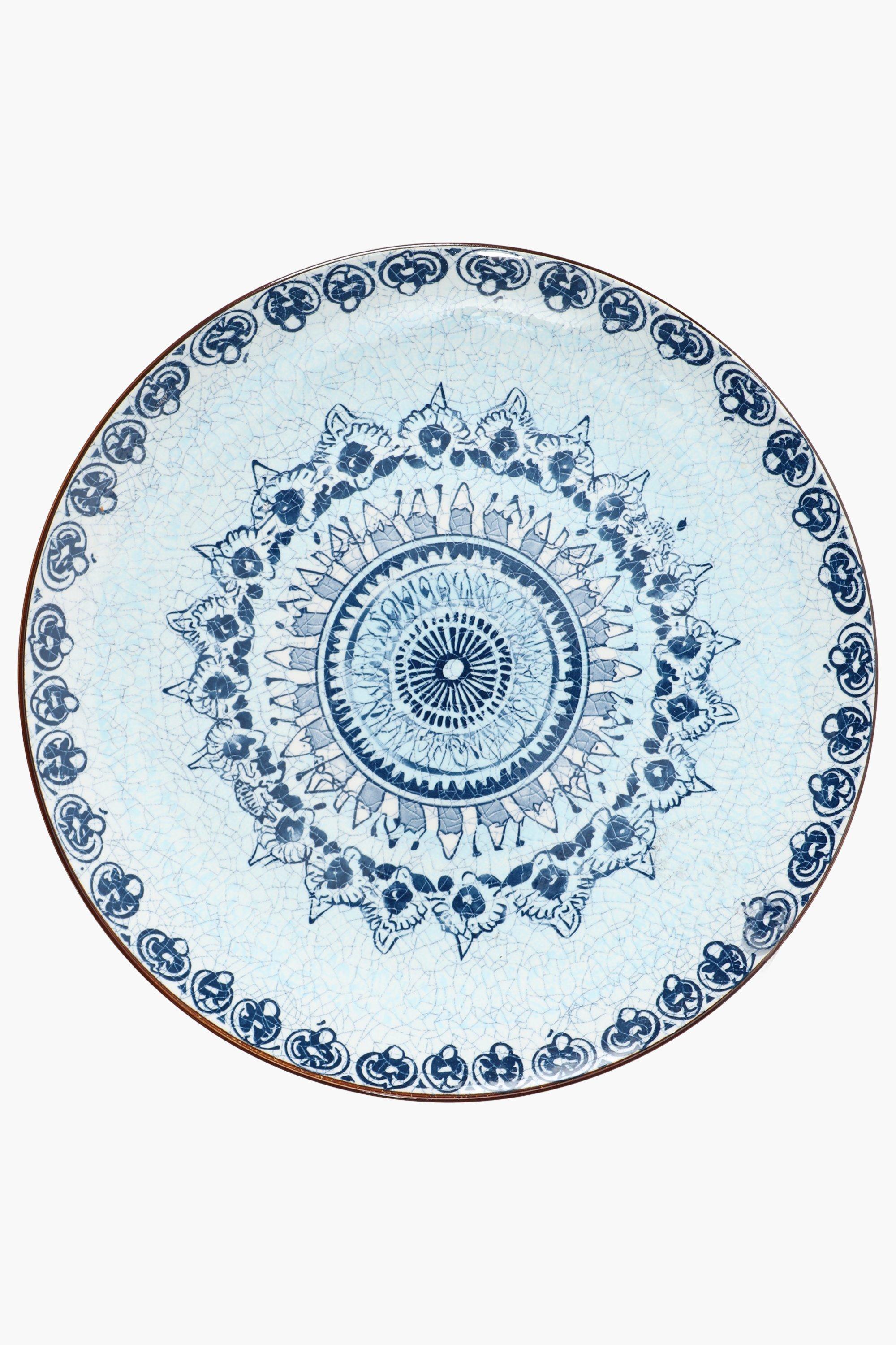 Reactive Mandala Dinner Plate