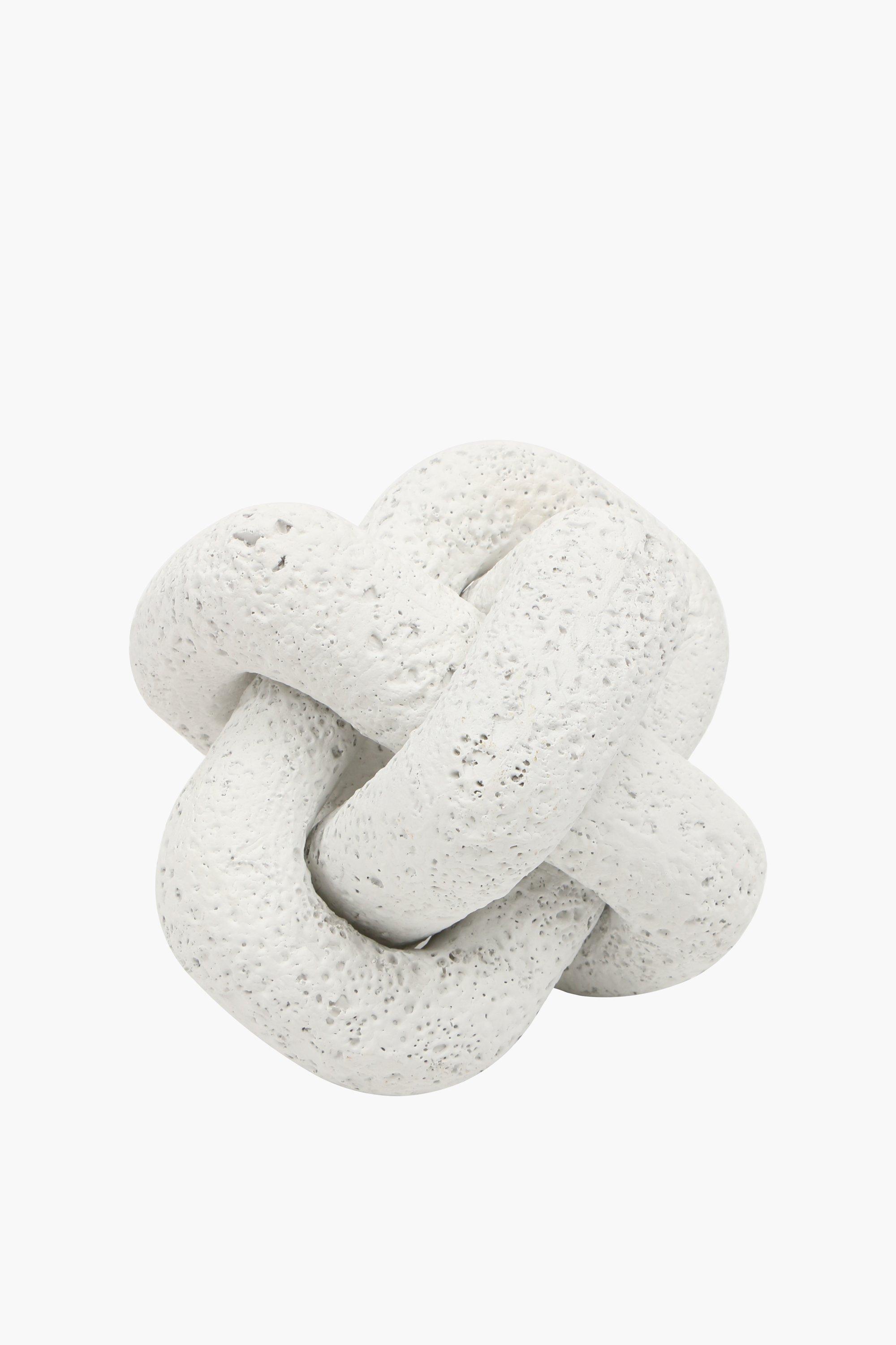 Washed Wooden Coral Knot, 19x17cm