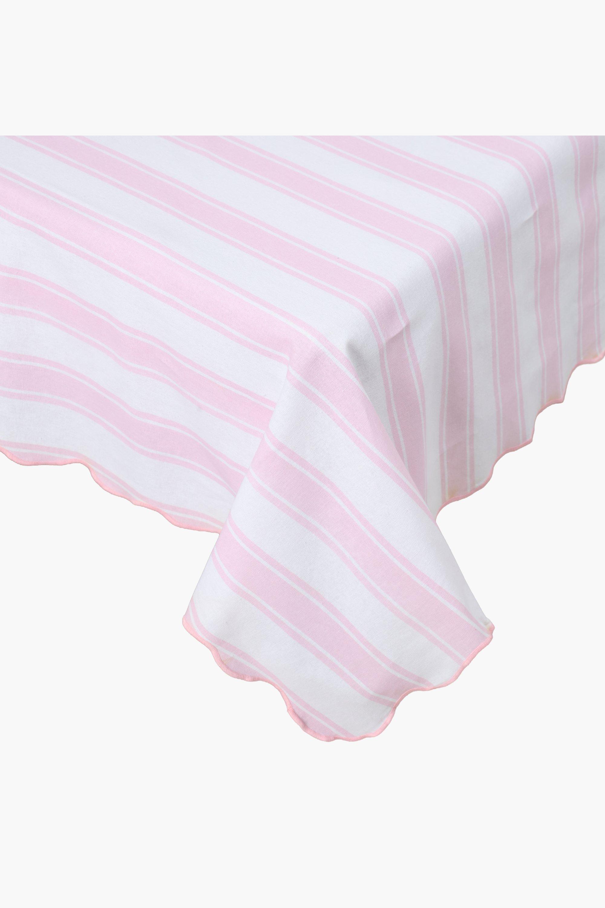 Scallop Stripe Tablecloth, 180x270cm