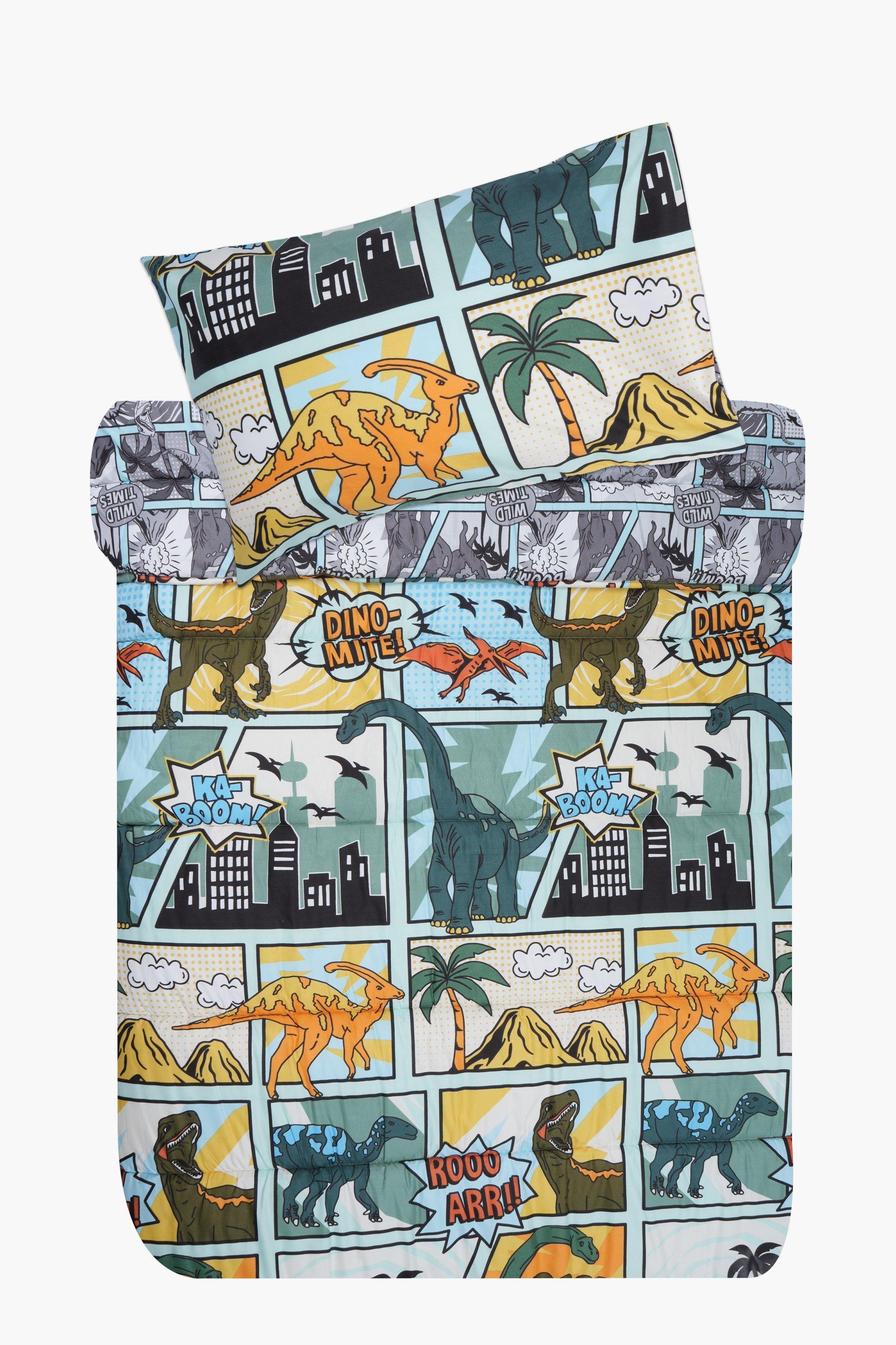 Soft Touch Hardy Comic Dino Comforter Set