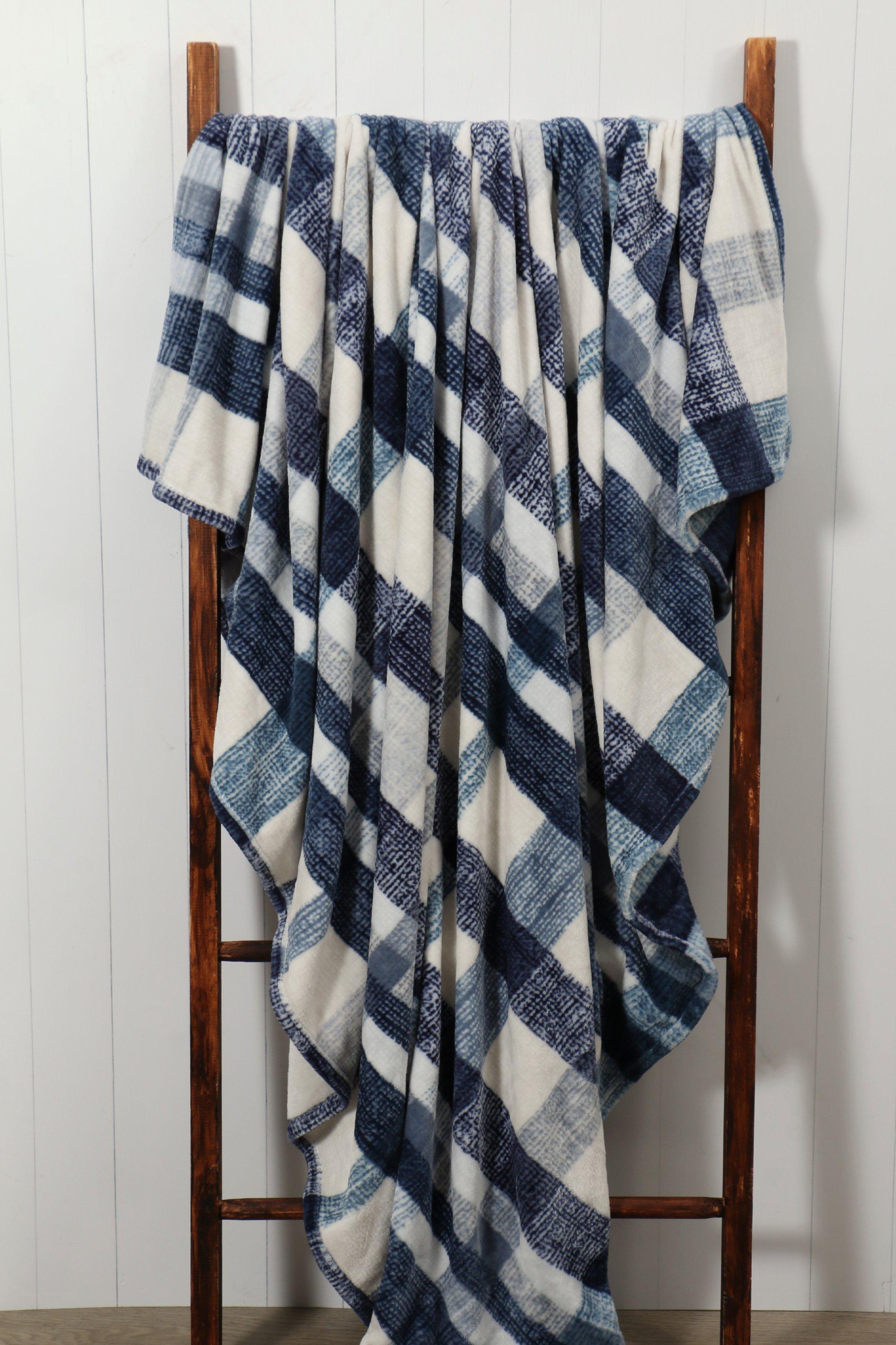 Super Plush Jasper Check Blanket 200x220cm