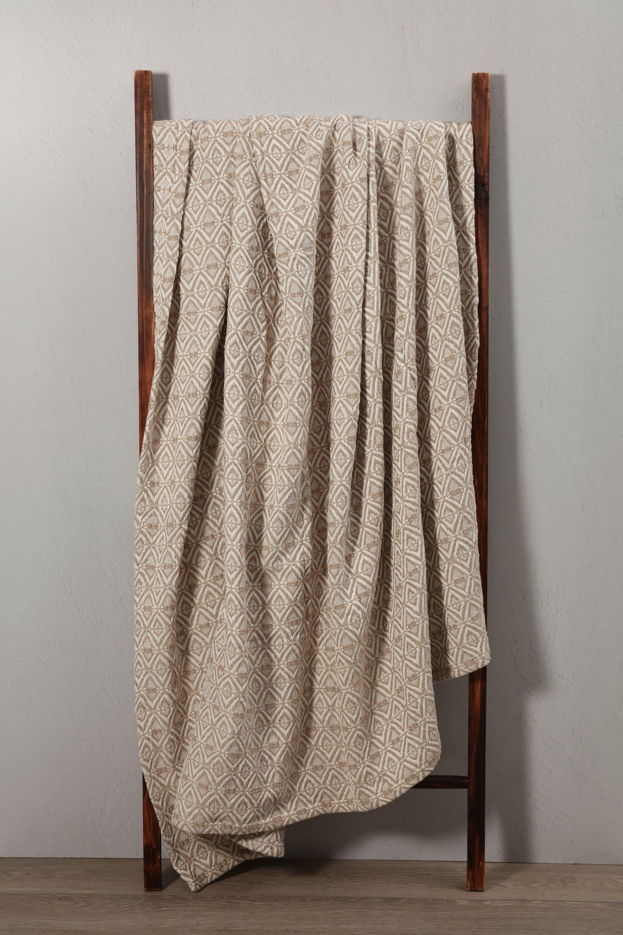 Cotton Geo Throw, 180x220cm