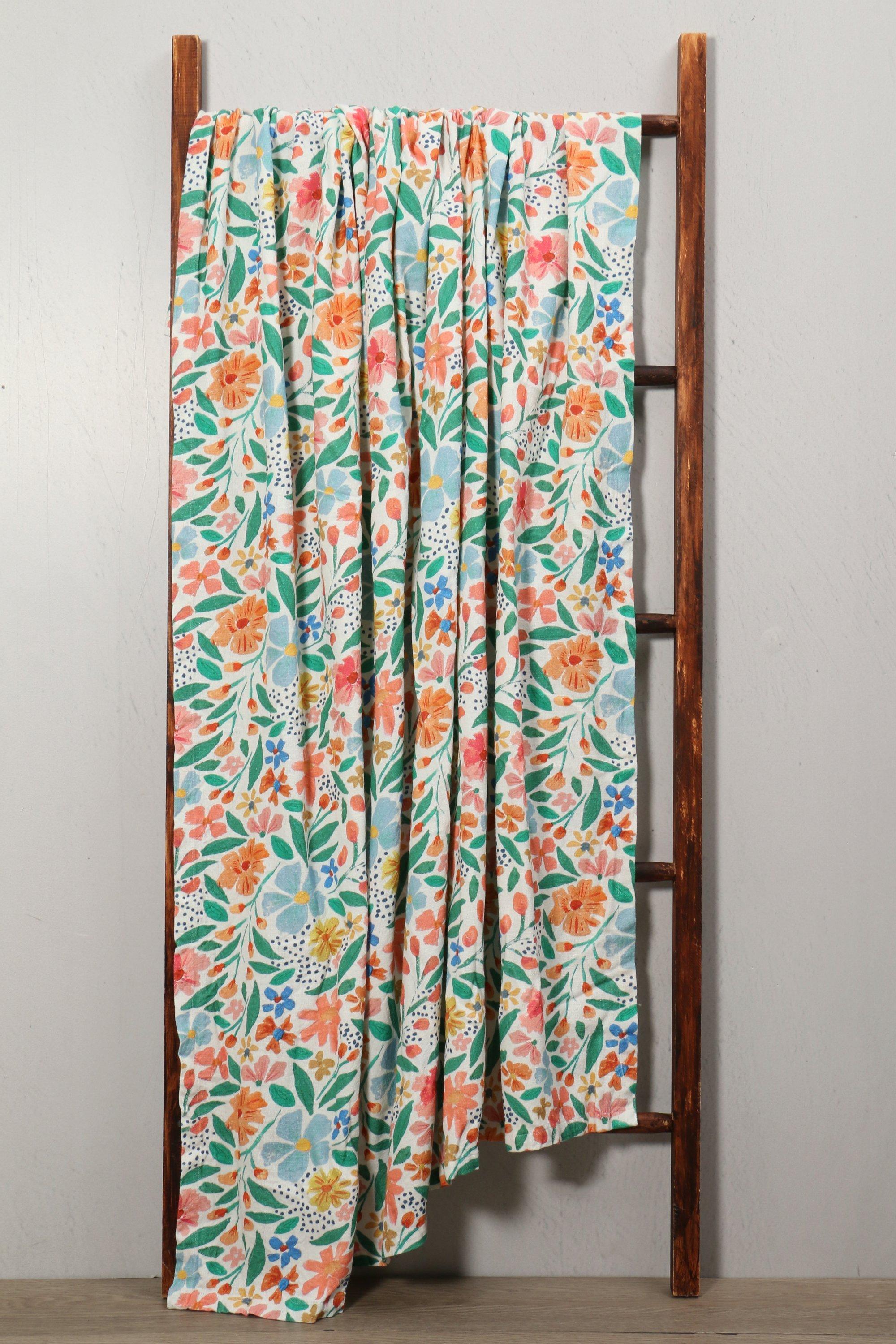 Printed Floral Throw140x180cm