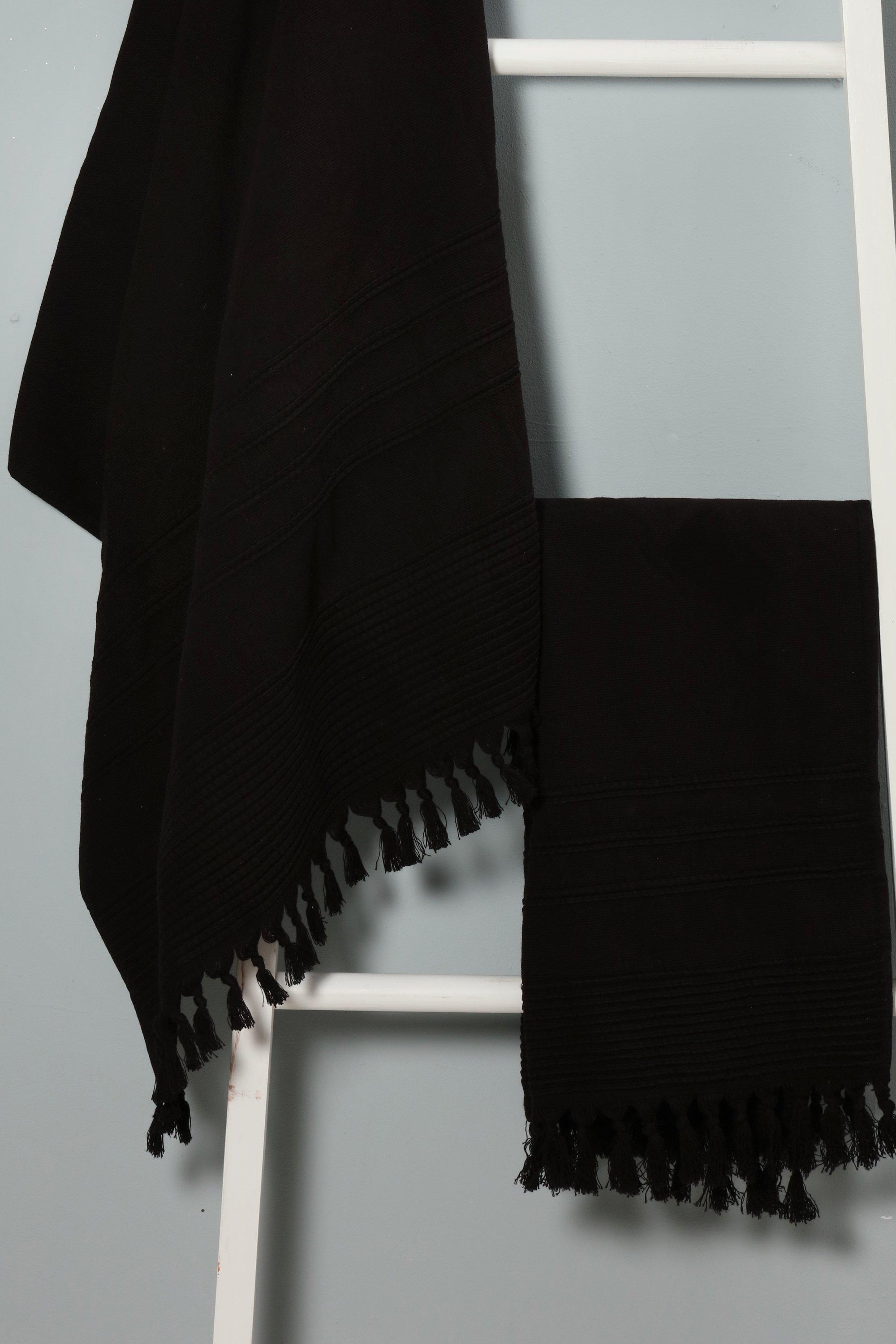 Hamman Waffle Border Towel