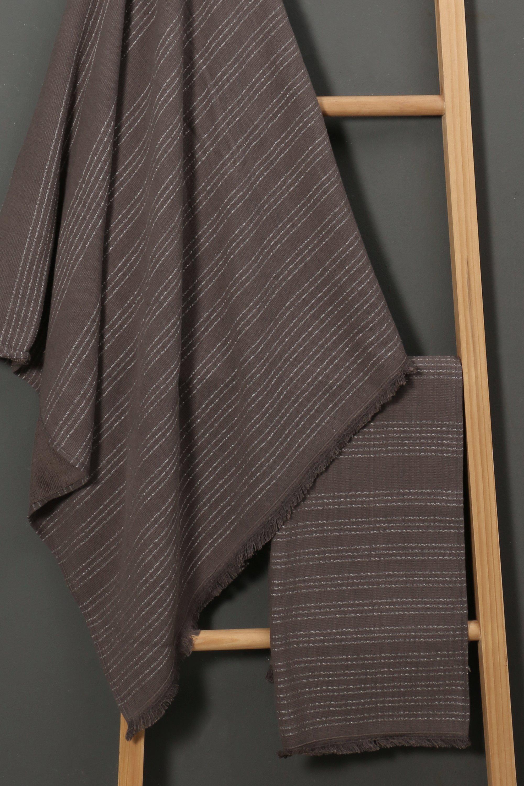 Cotton Dobby Stripe Border Towel