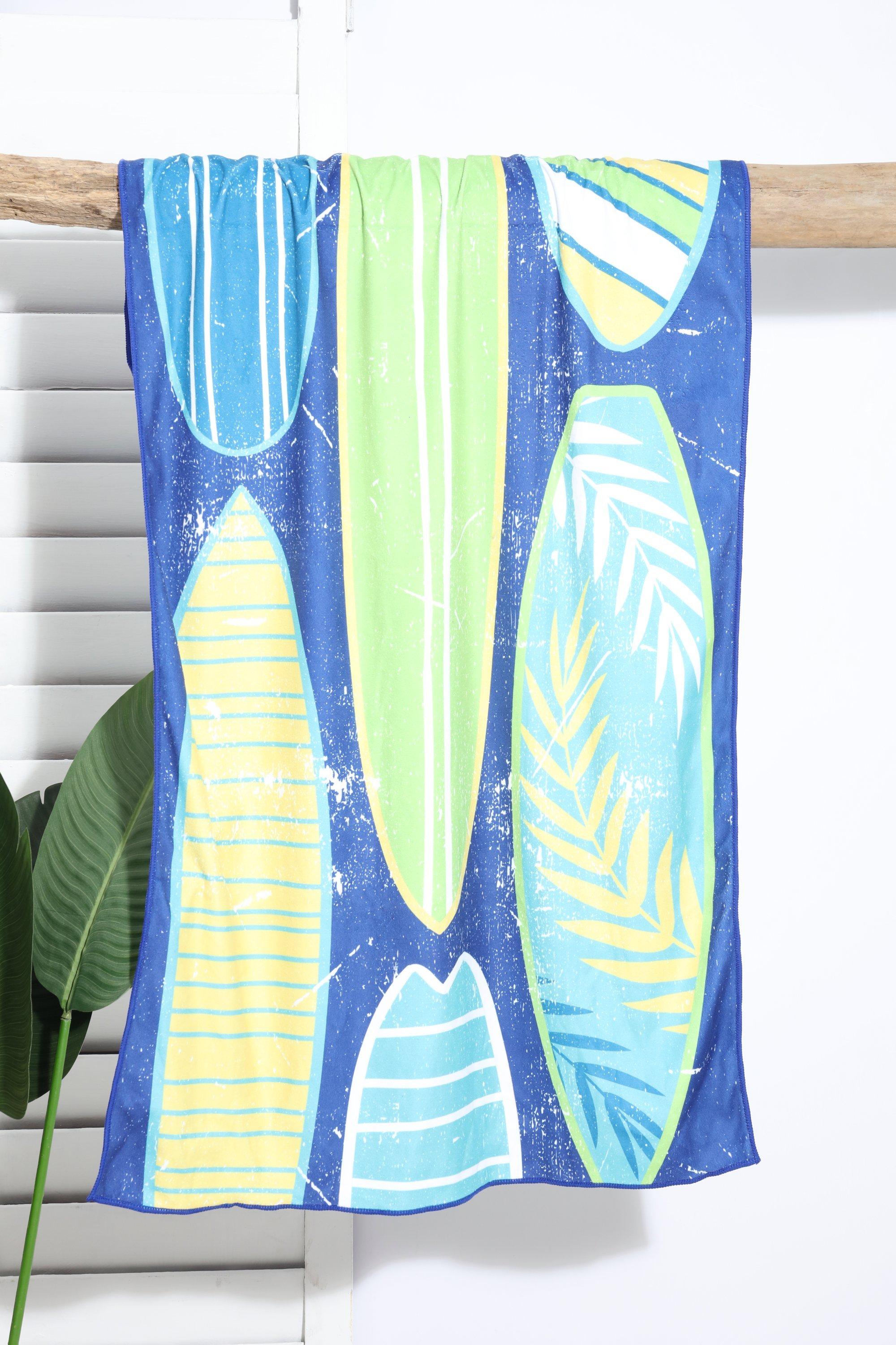Microfibre Printed Surfboards Beach Towel 70x130CM