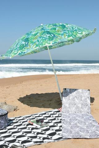 Tropical Leaf Beach Umbrella Extra Large 220CM