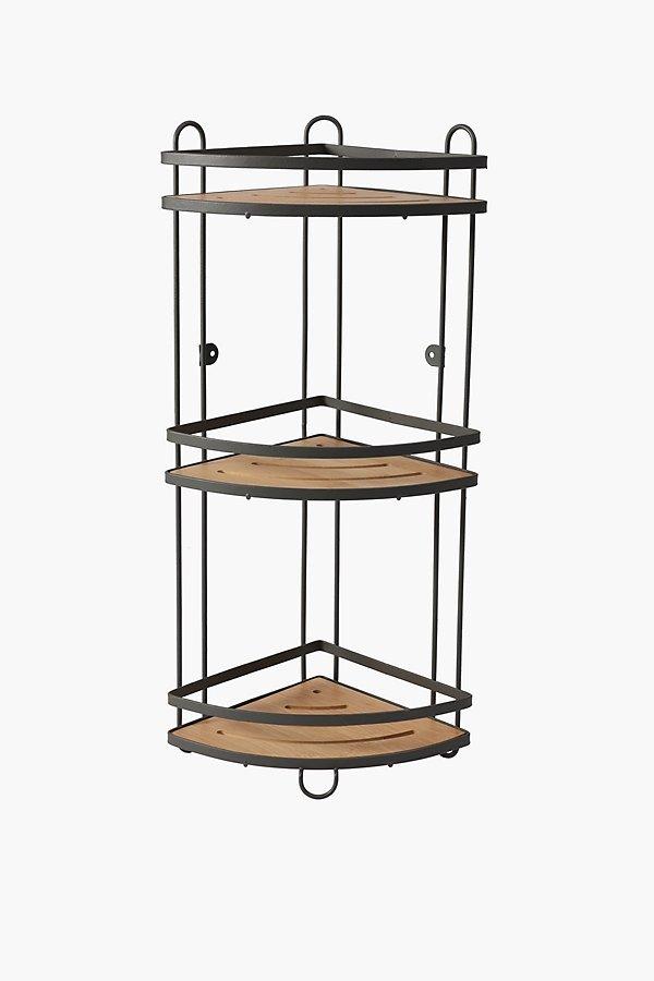 Bamboo 3 Tier Corner Rack Utility