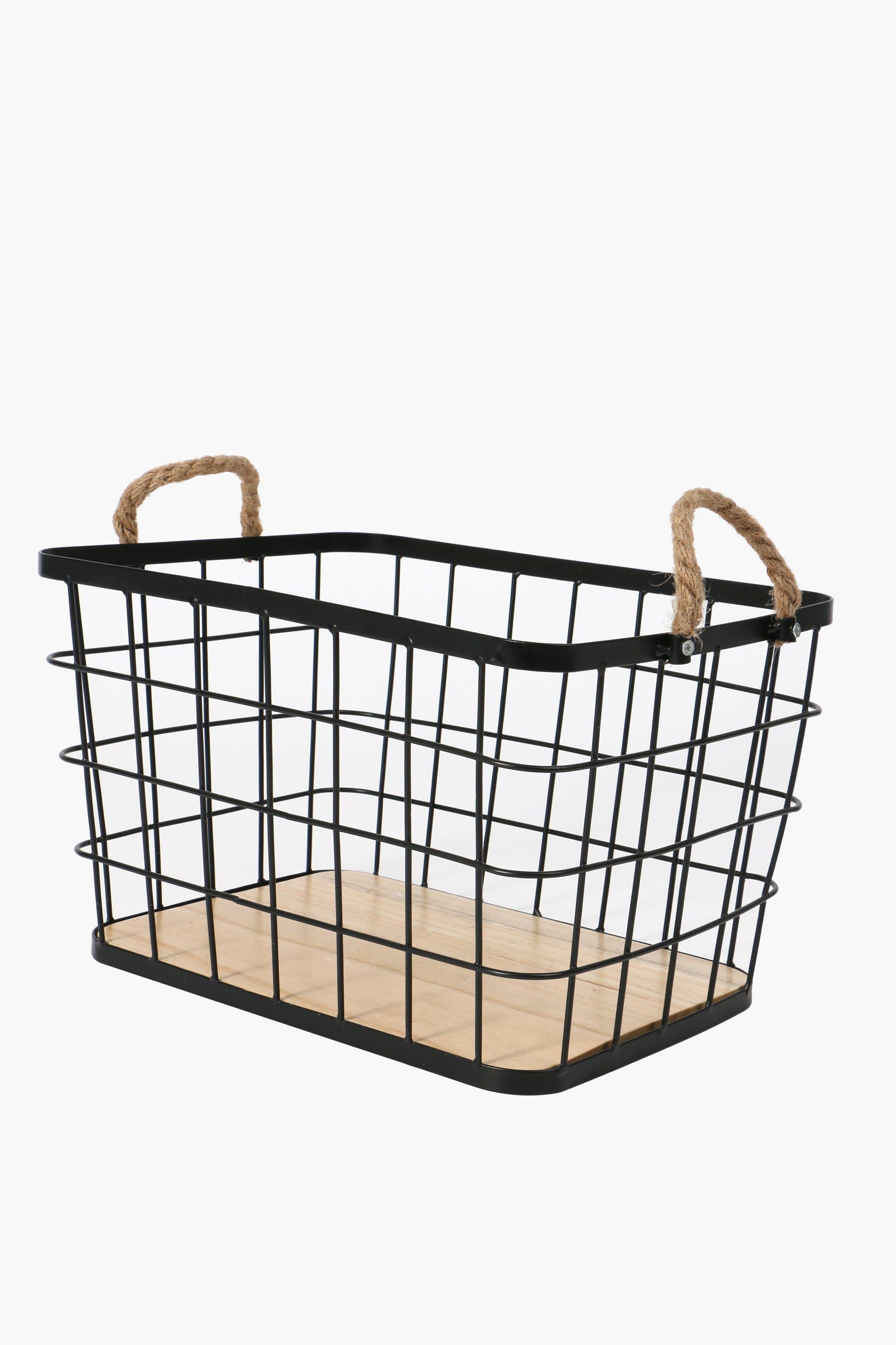 Metal Wood Utility Crate Large