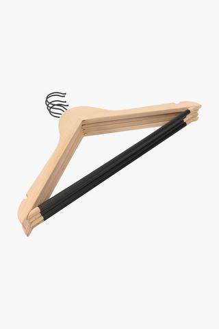 4 Pack Wooden Hangers