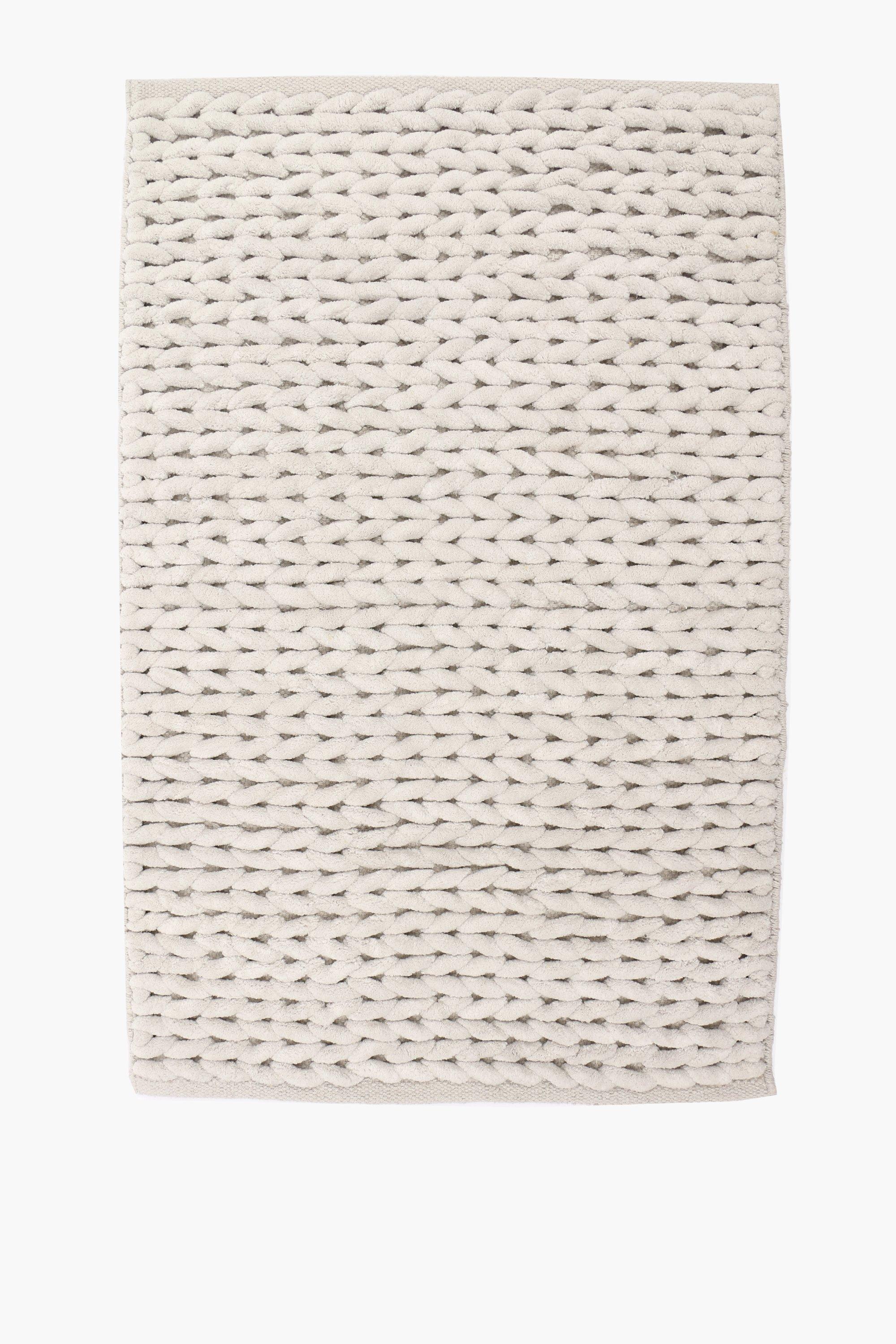 Braided Cotton Extra Large Bath Mat 50x150cm