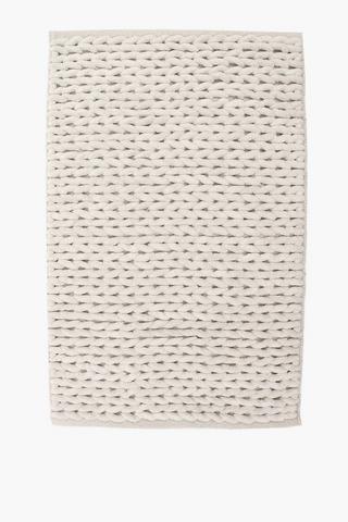 Braided Cotton Extra Large Bath Mat 50x150cm