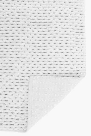 Braided Cotton Extra Large Bath Mat 50x150cm