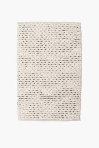 Braided Cotton Large Bath Mat 50x80cm