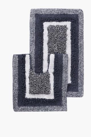 2 Piece Mingle Bath Mat Set
