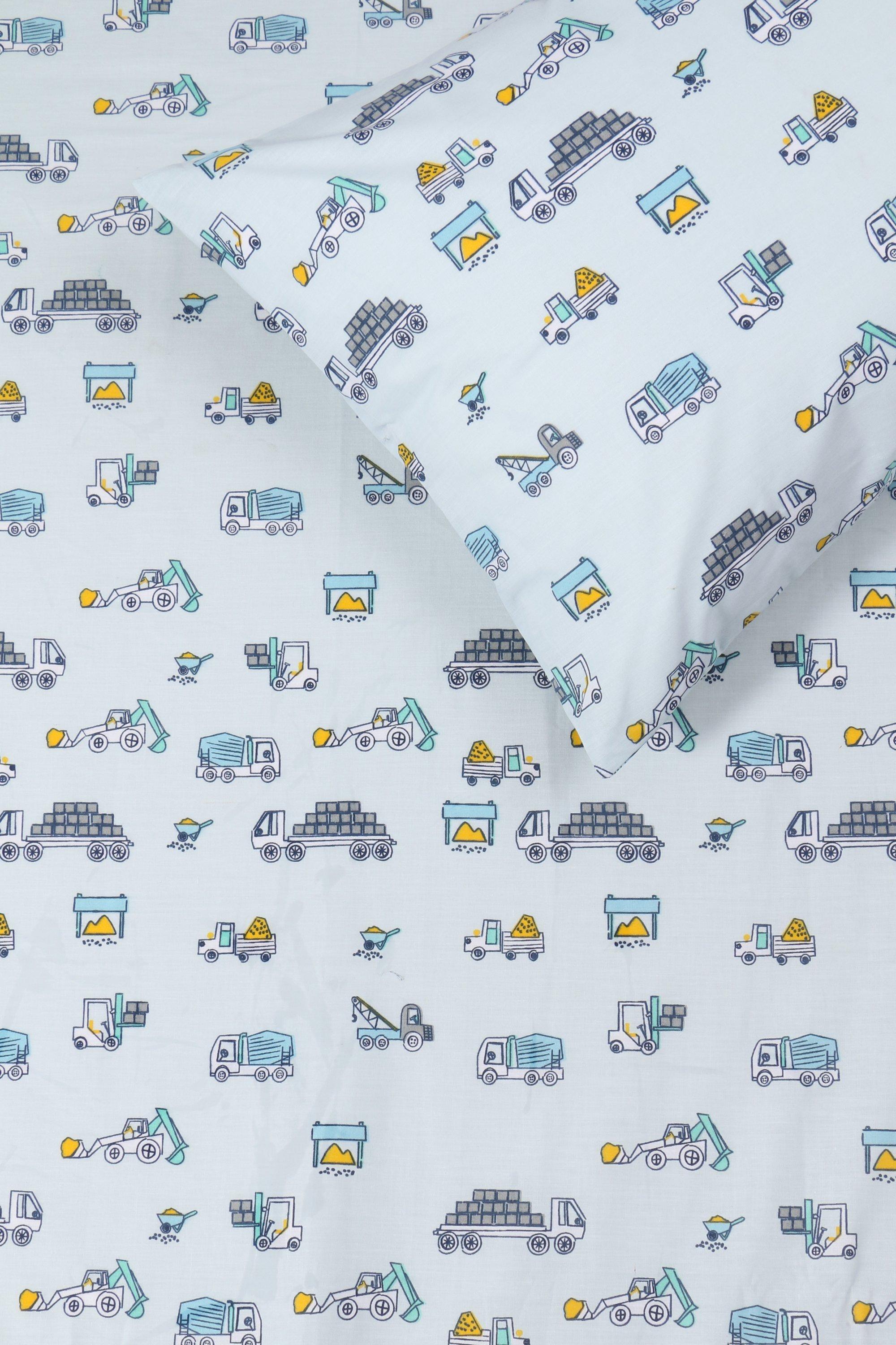 Printed Polycotton Construction Fitted Sheet