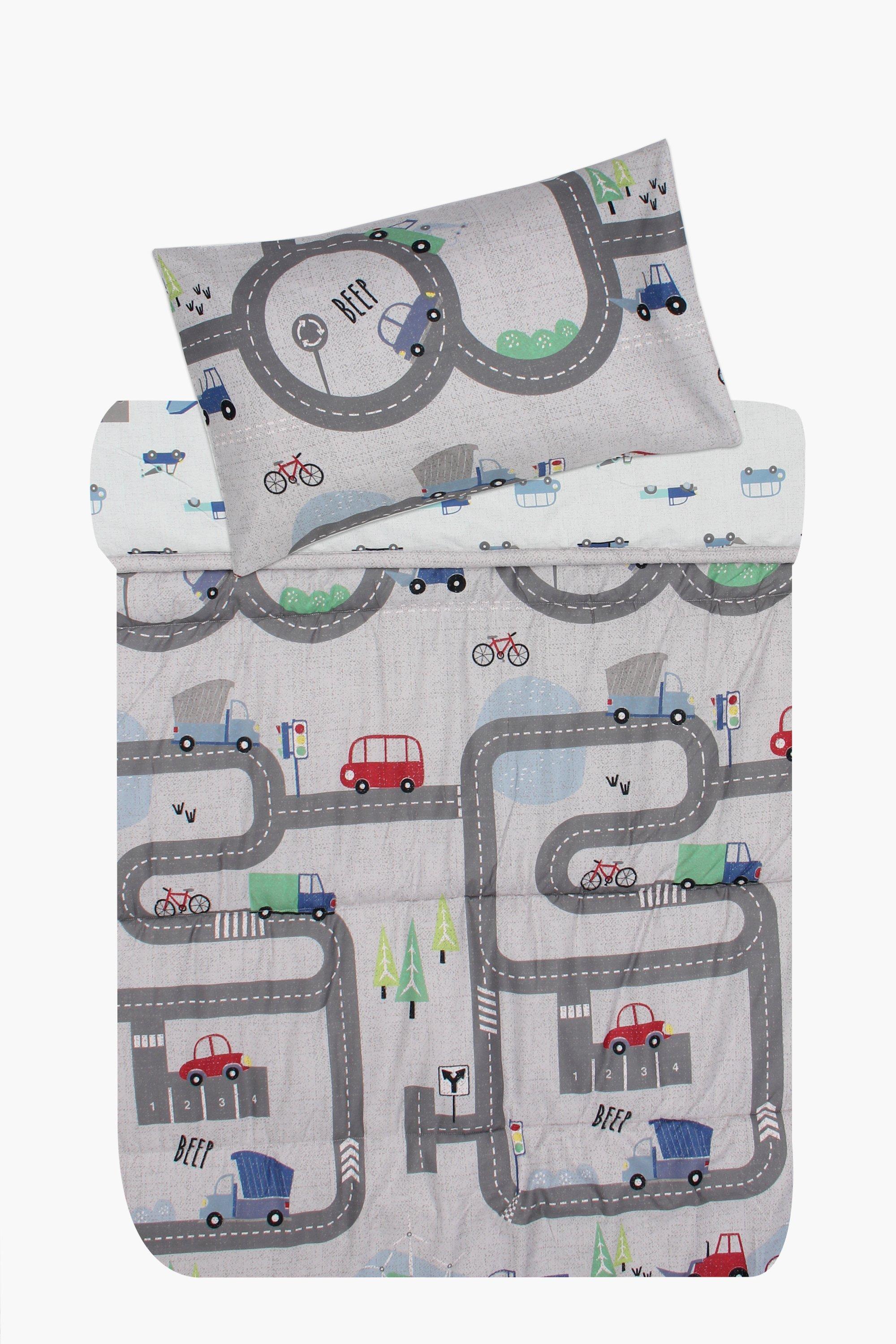 Microfibre Printed Race Track Comforter Set