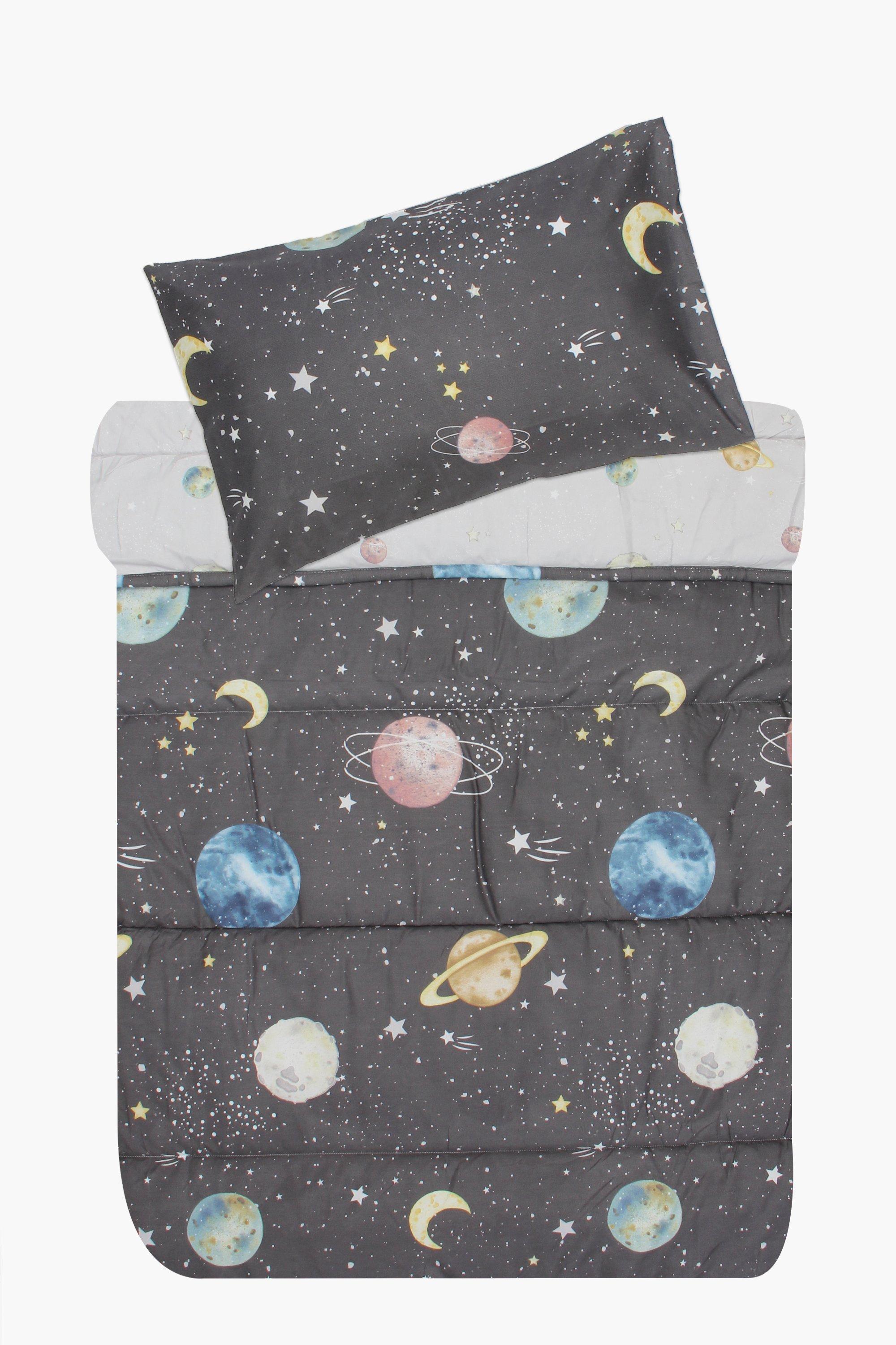 Microfibre Space Reversible Comforter Set