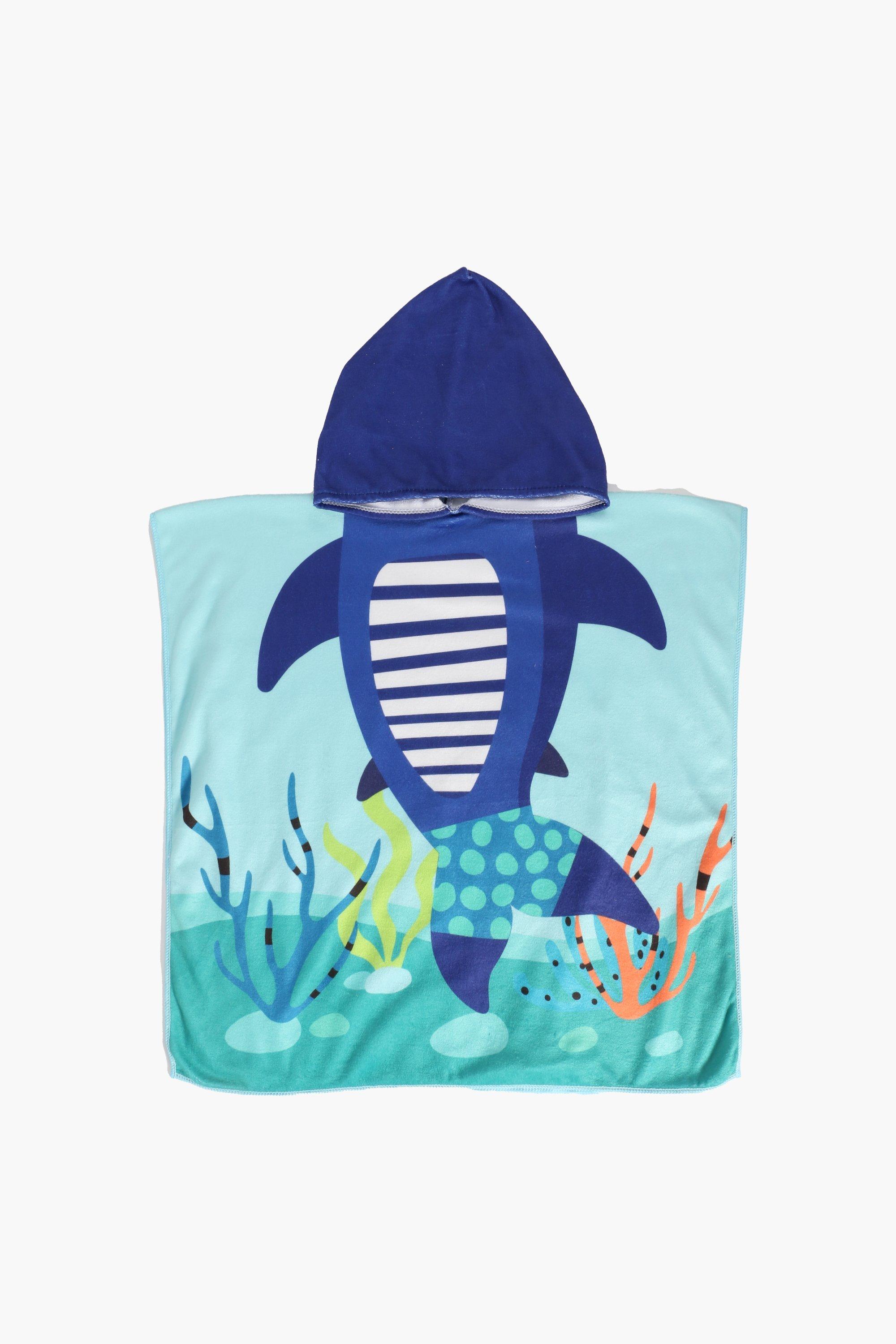 Hooded Shark Towel 60x120cm