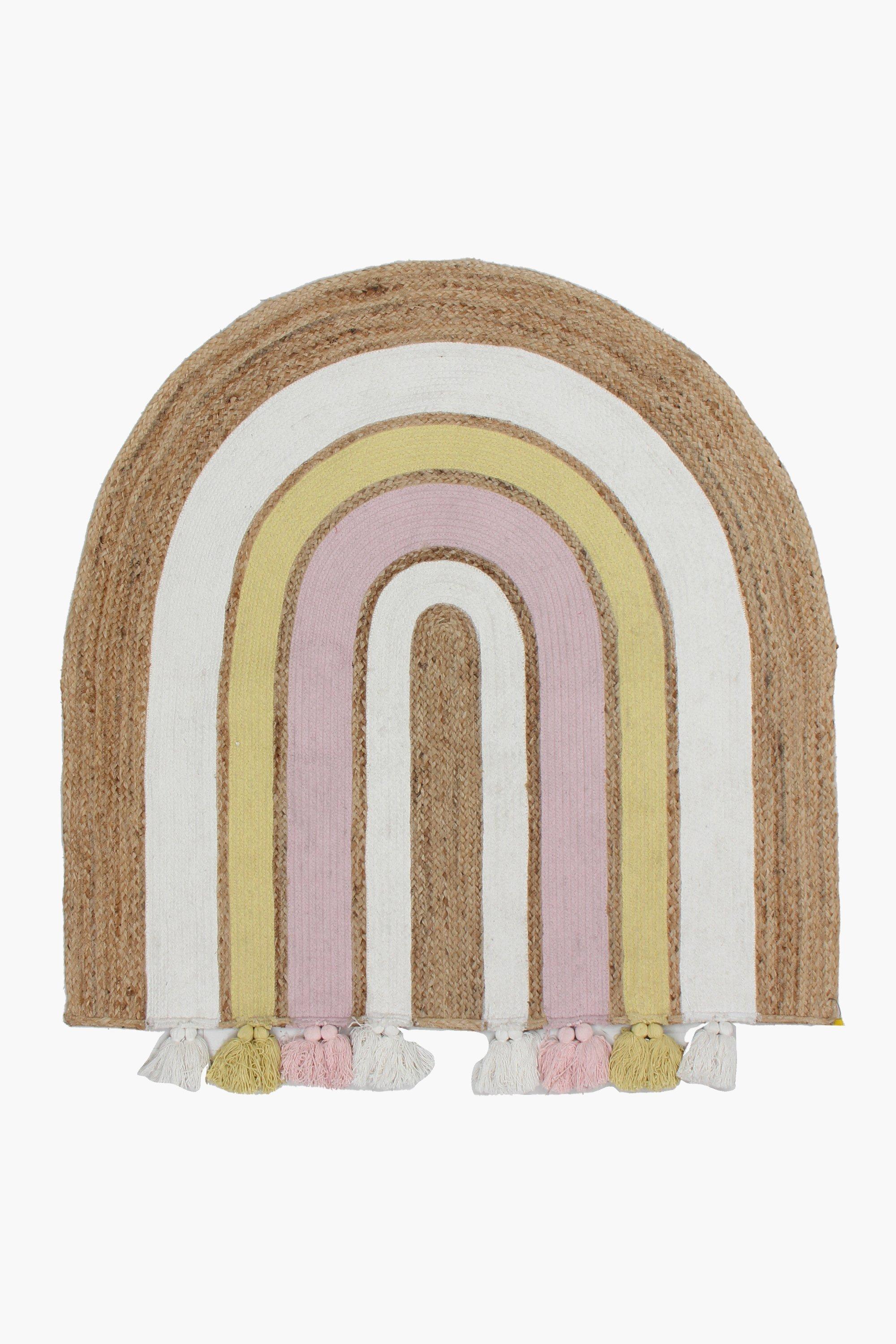 Jute Rainbow Arch Rug 123x30cm