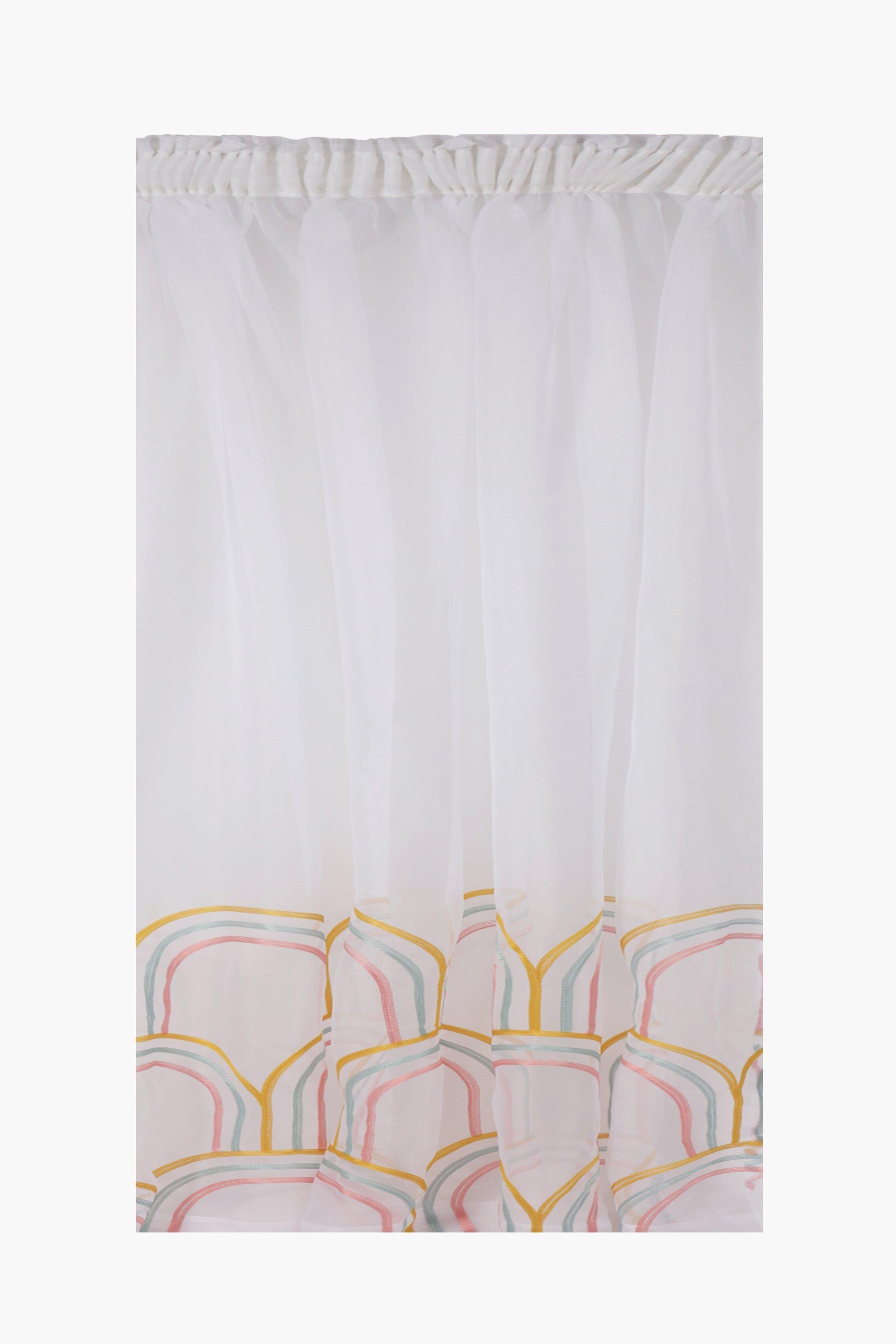 Rainbows Sheer Taped Curtain, 230x218cm