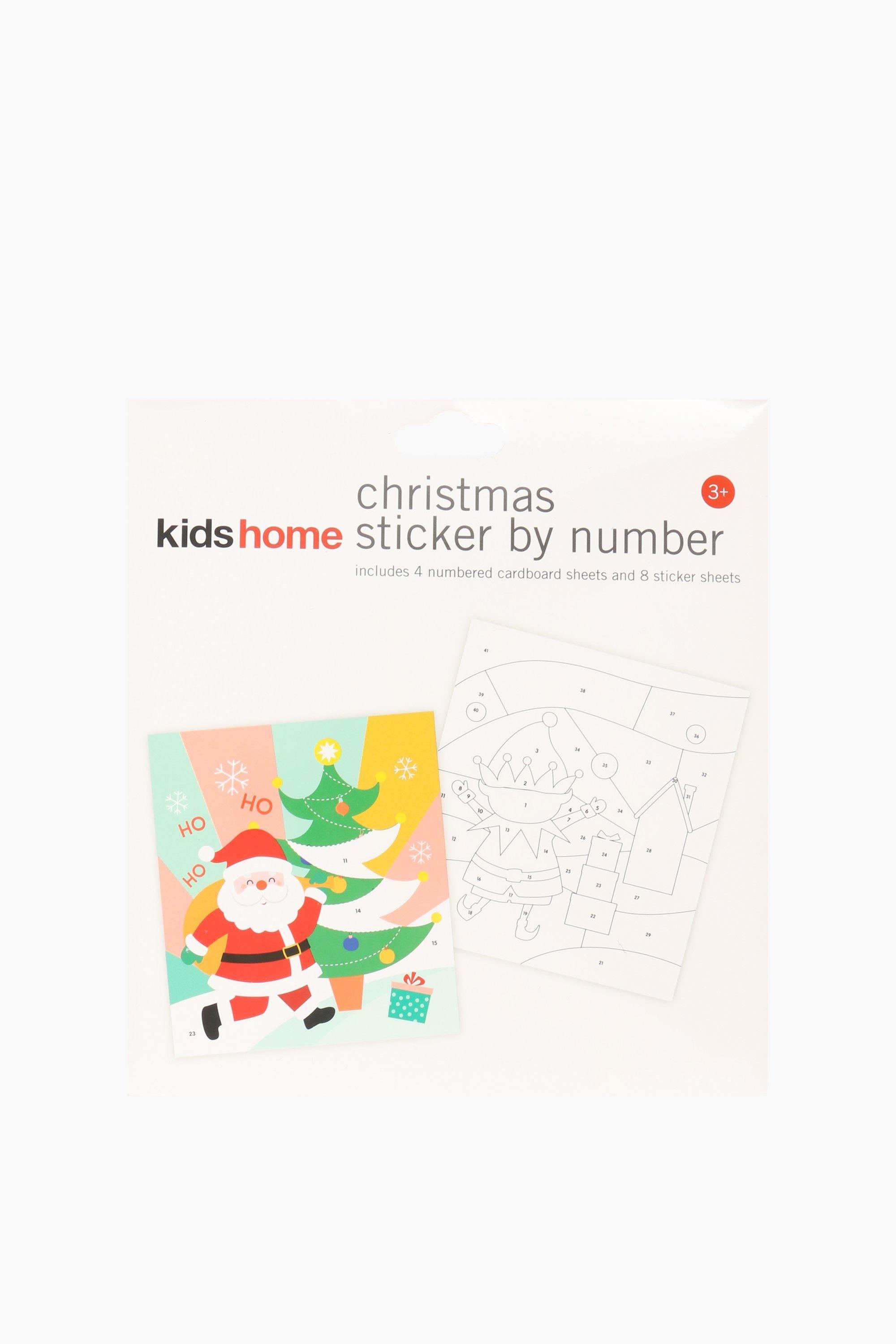 Christmas Stickers By Numbers