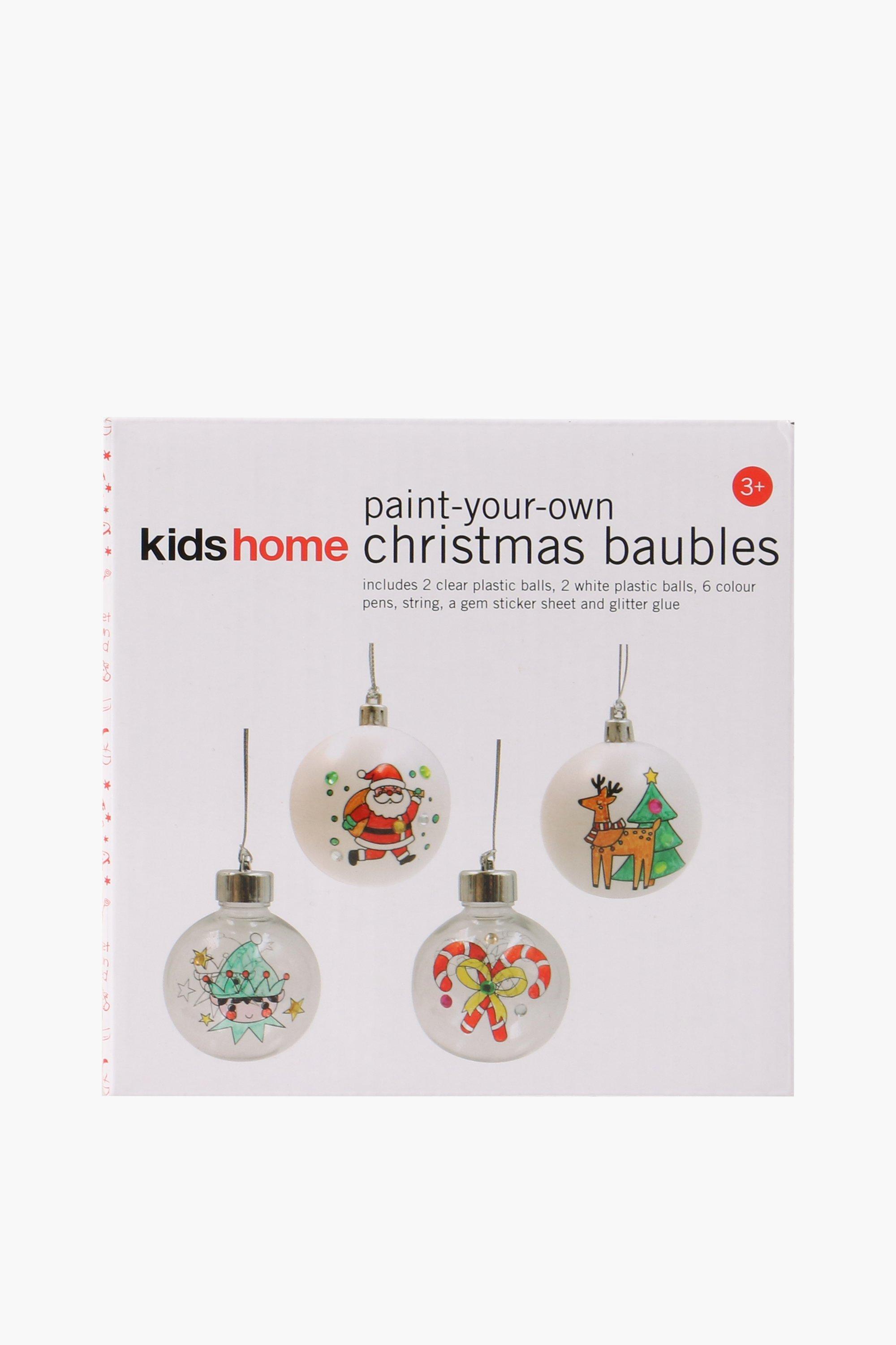 Christmas Paint Your Own Baubles