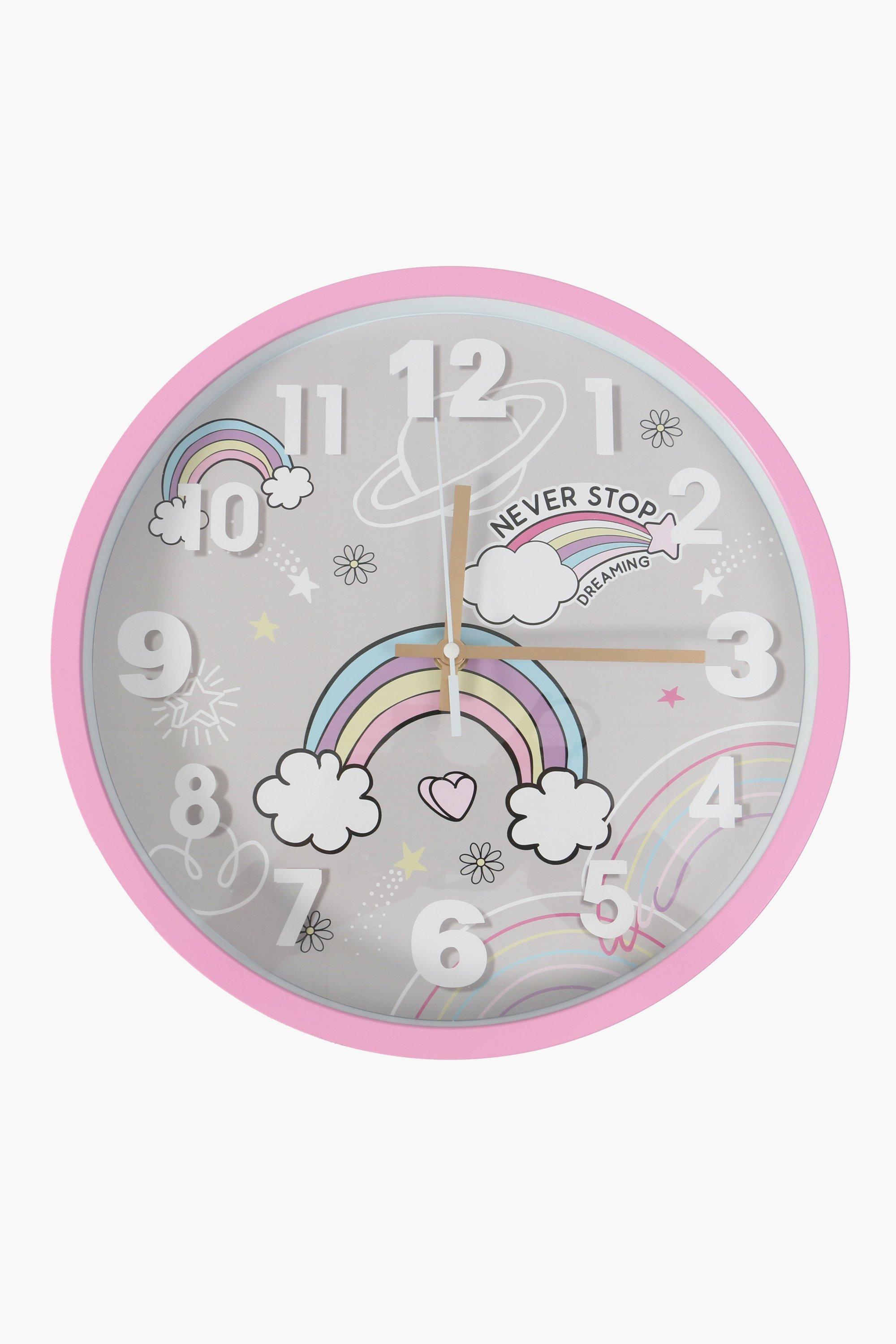 Doodle Fun Plastic Wall Clock 30cm