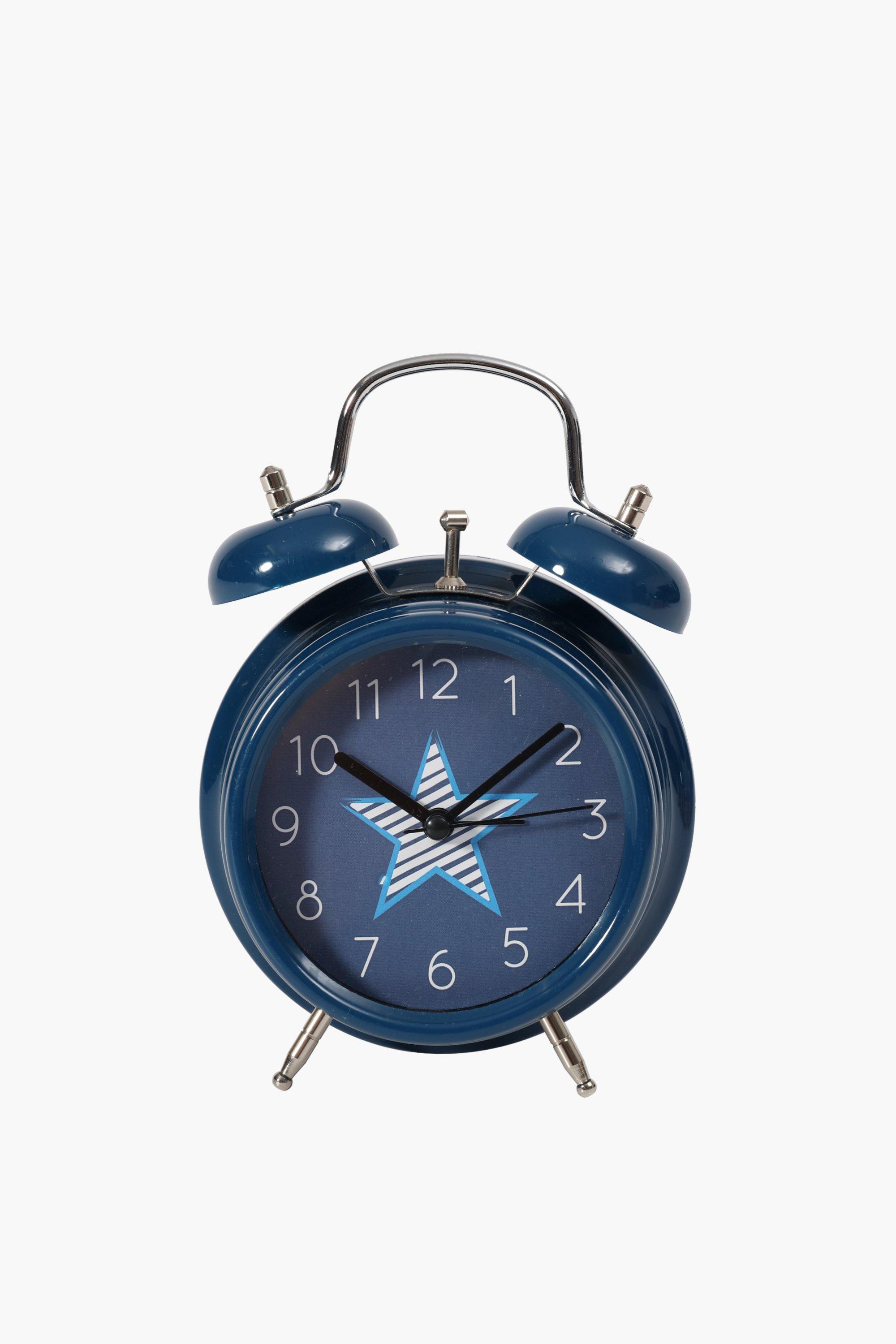 Twin Bell Star Clock