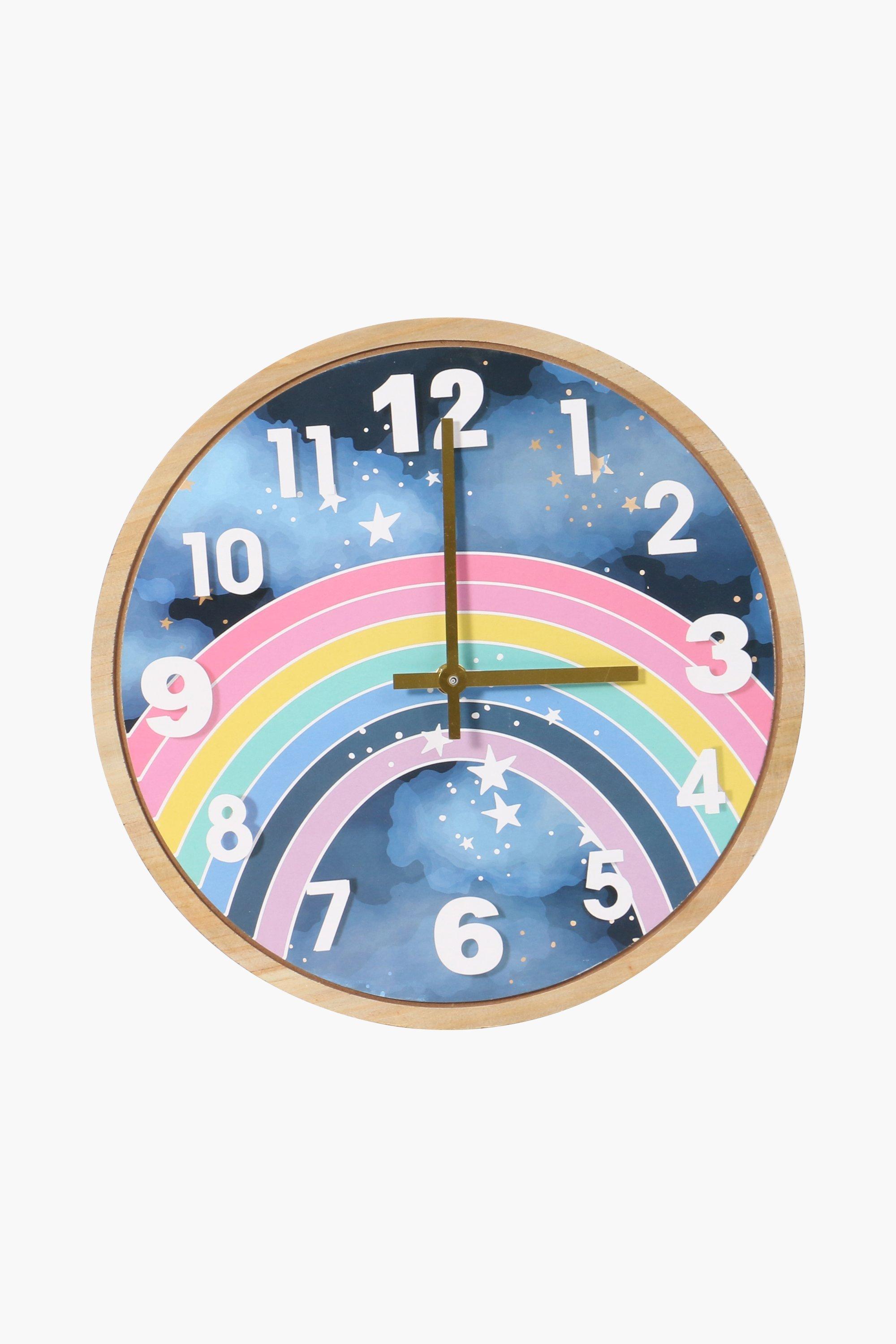 Rainbow Wall Clock 30cm