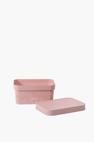 Plastic Dot Basket Small