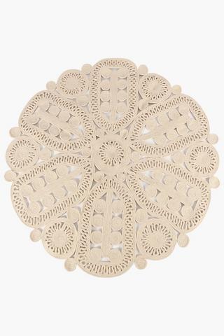 Lace Rope Round Rug,120cm