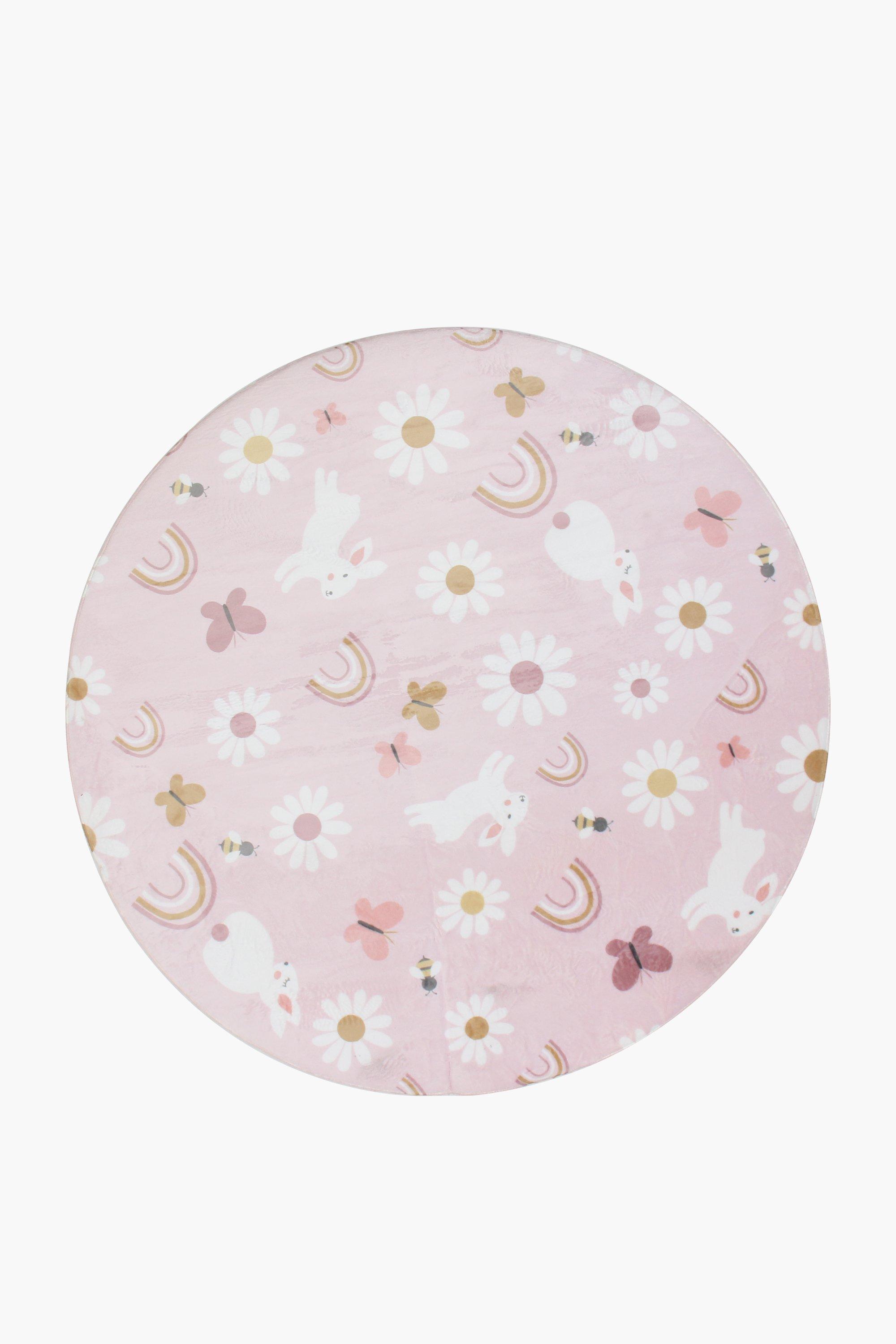 Printed Daisy Rug, 120cm