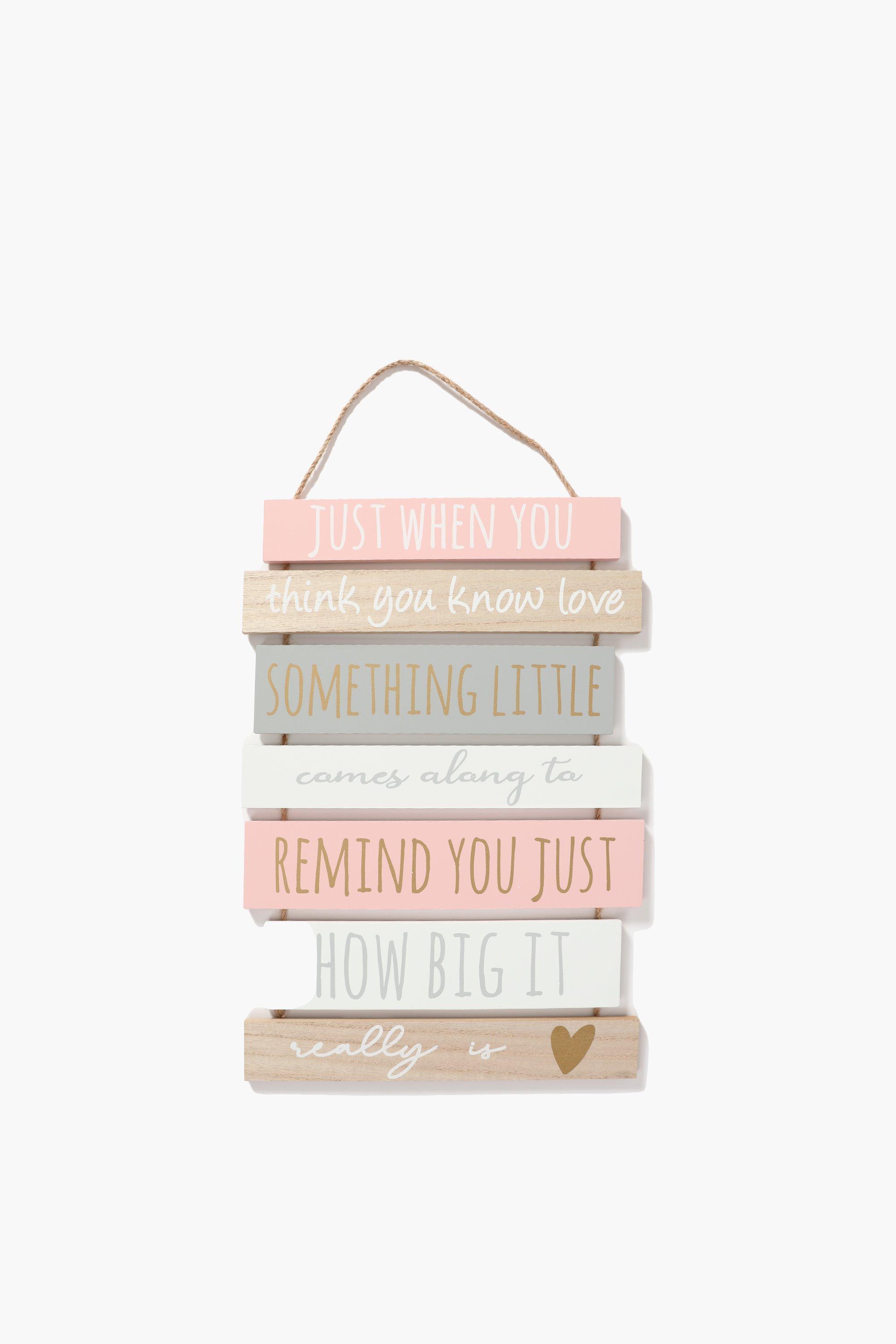 Hanging Decorative Slat Sign