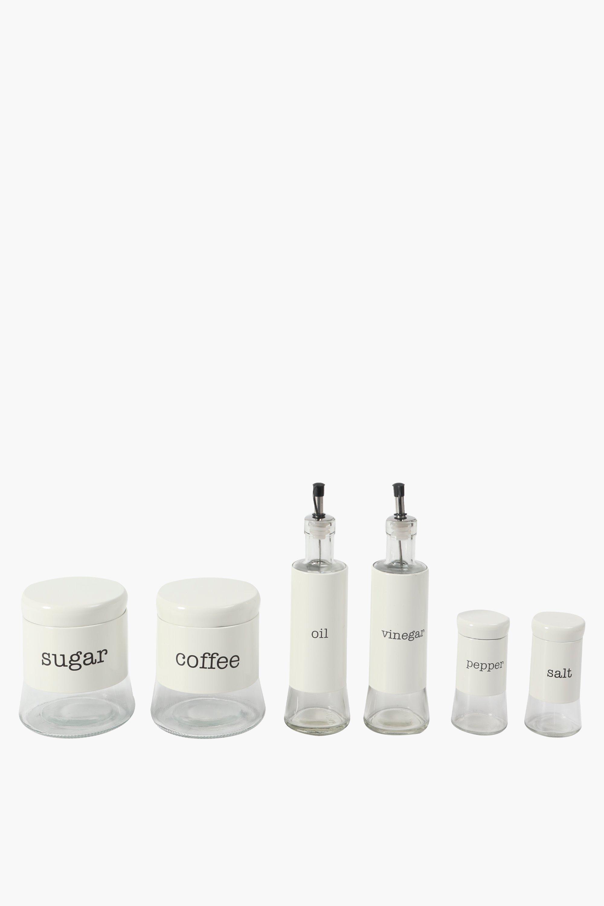 7 Piece Kitchen Glass Storage Set