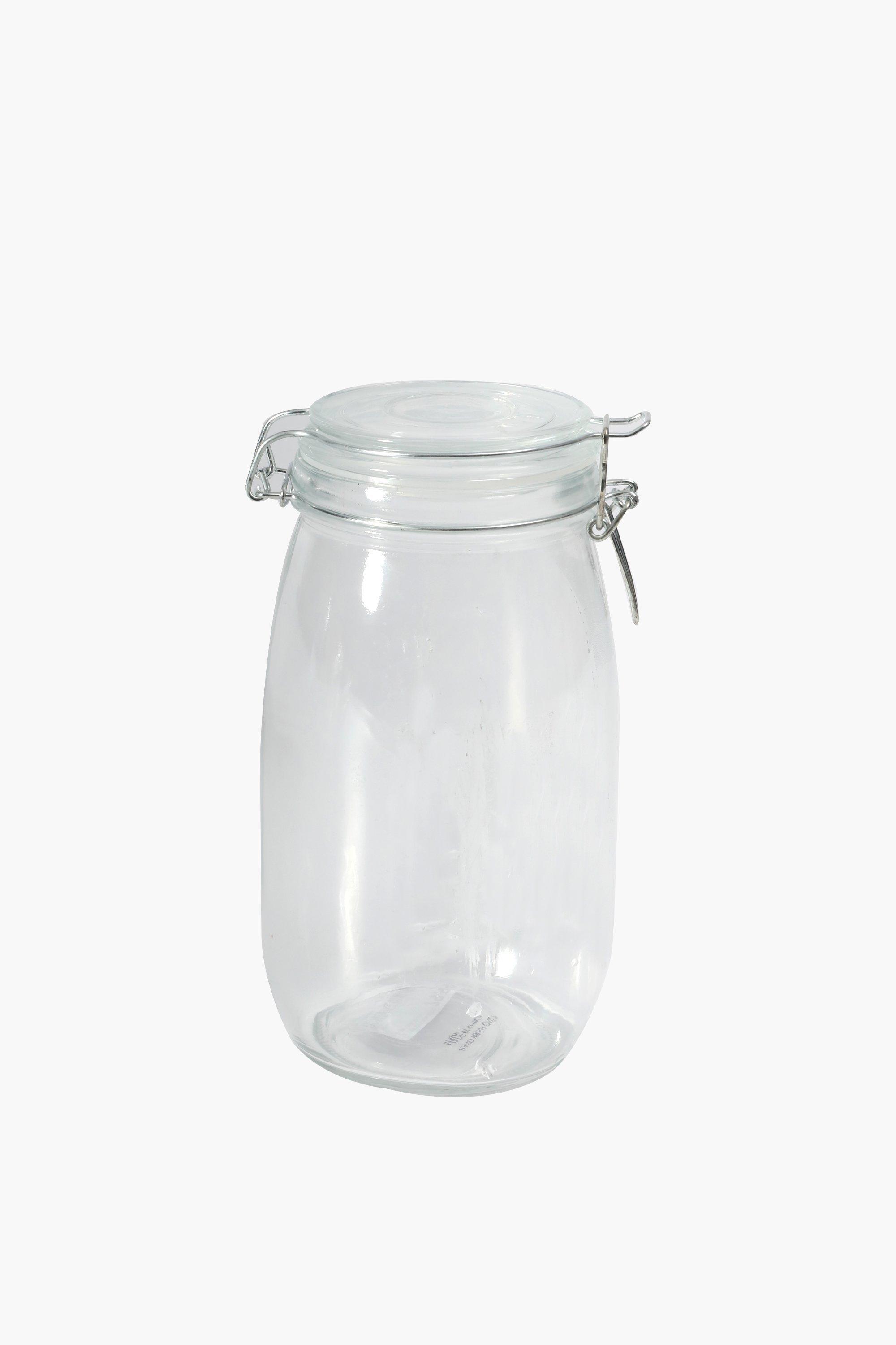 Glass Clamp Jar, 23,5cm