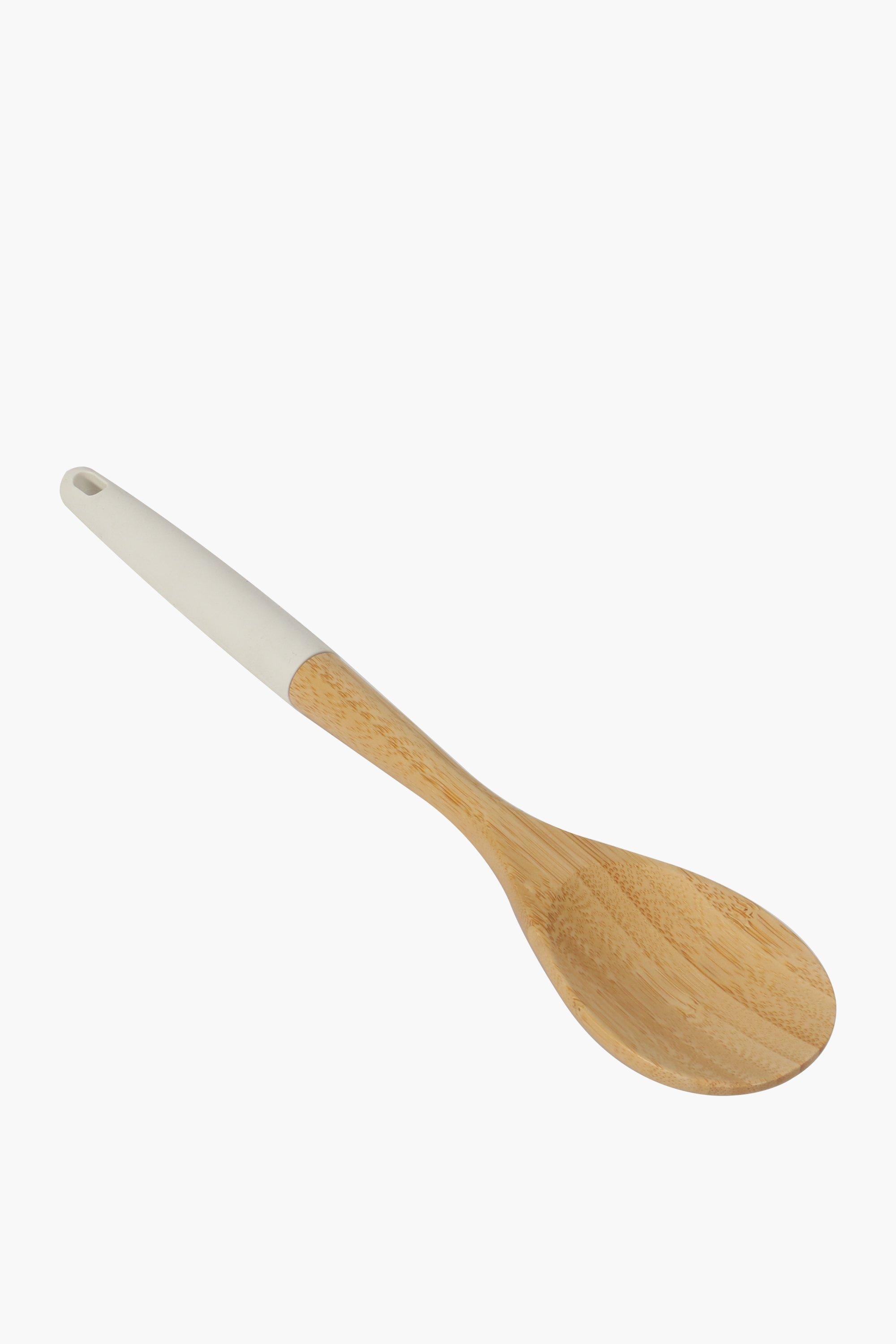 Bamboo And Silicone Serving Spoon