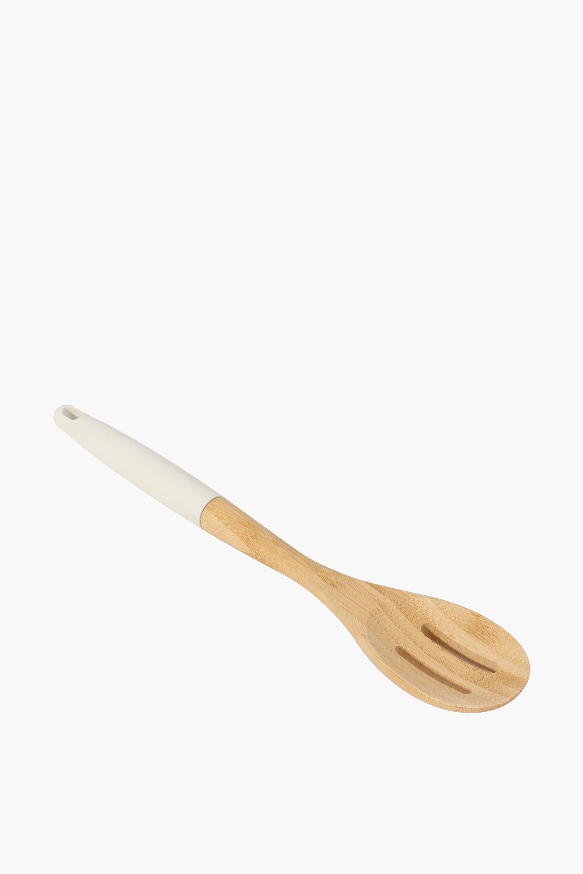 Bamboo And Silicone Slotted Spoon