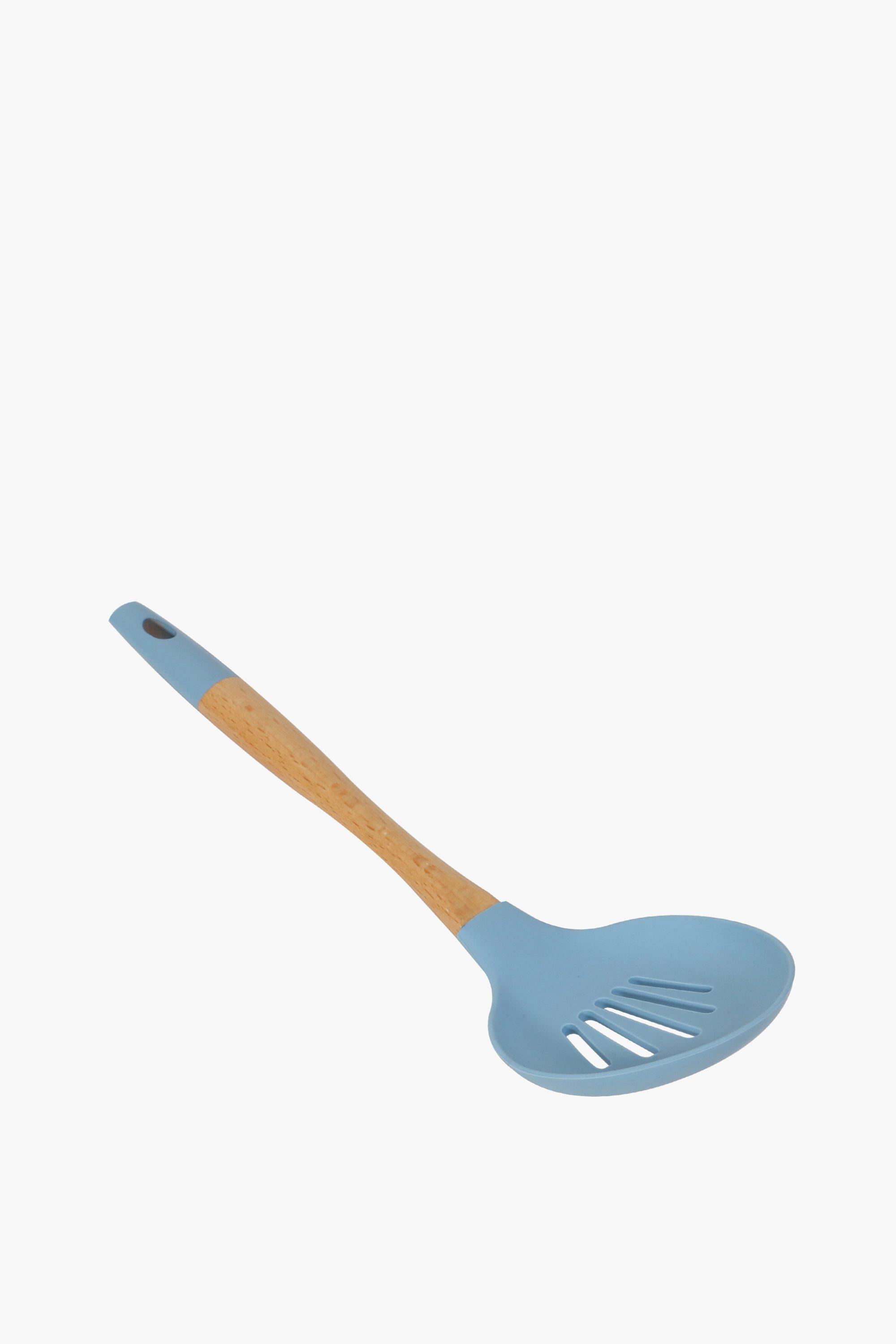 Bamboo And Silicone Slotted Spoon